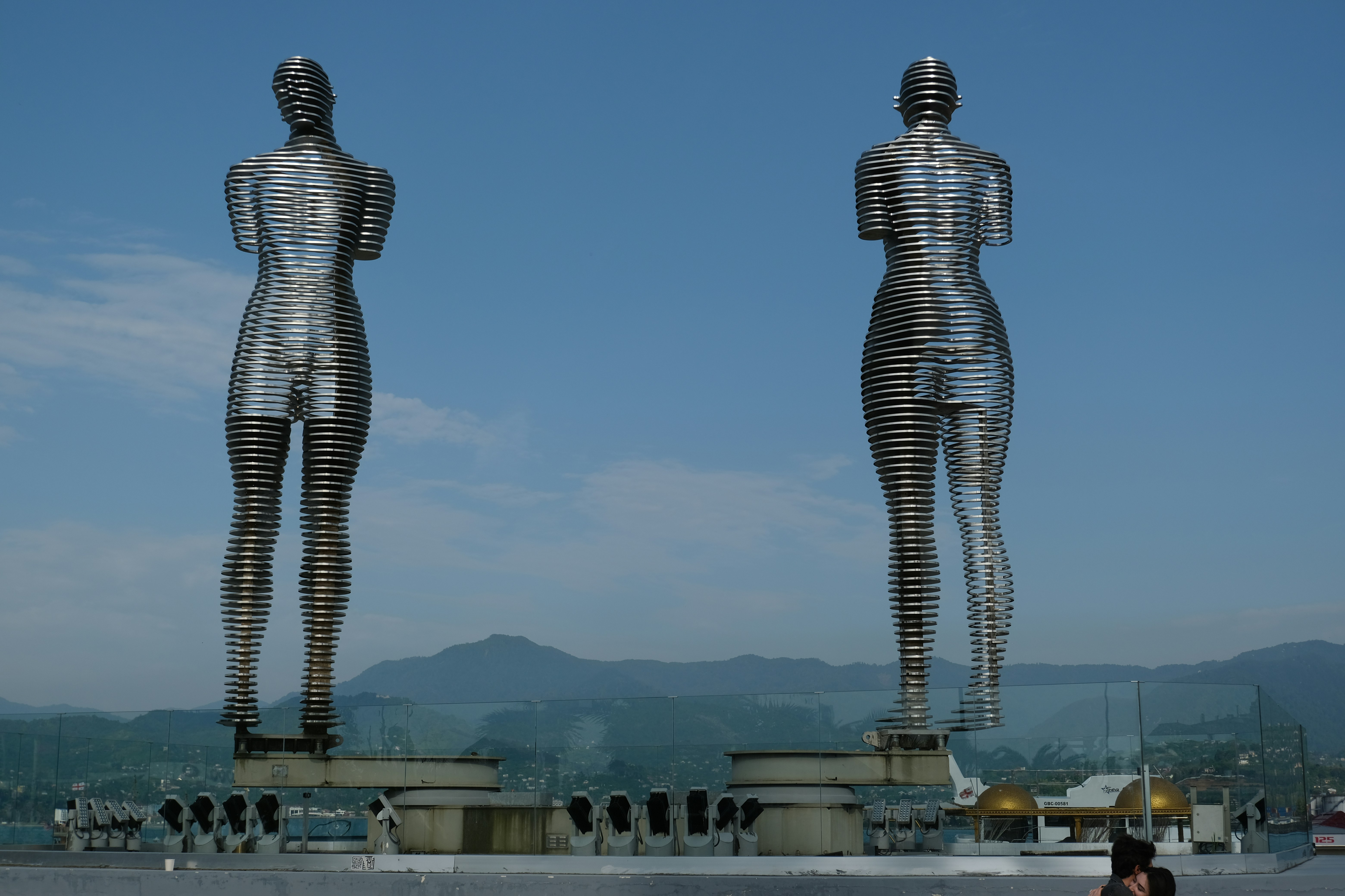Chrome-Striped Titans Guard the Rooftop Horizon