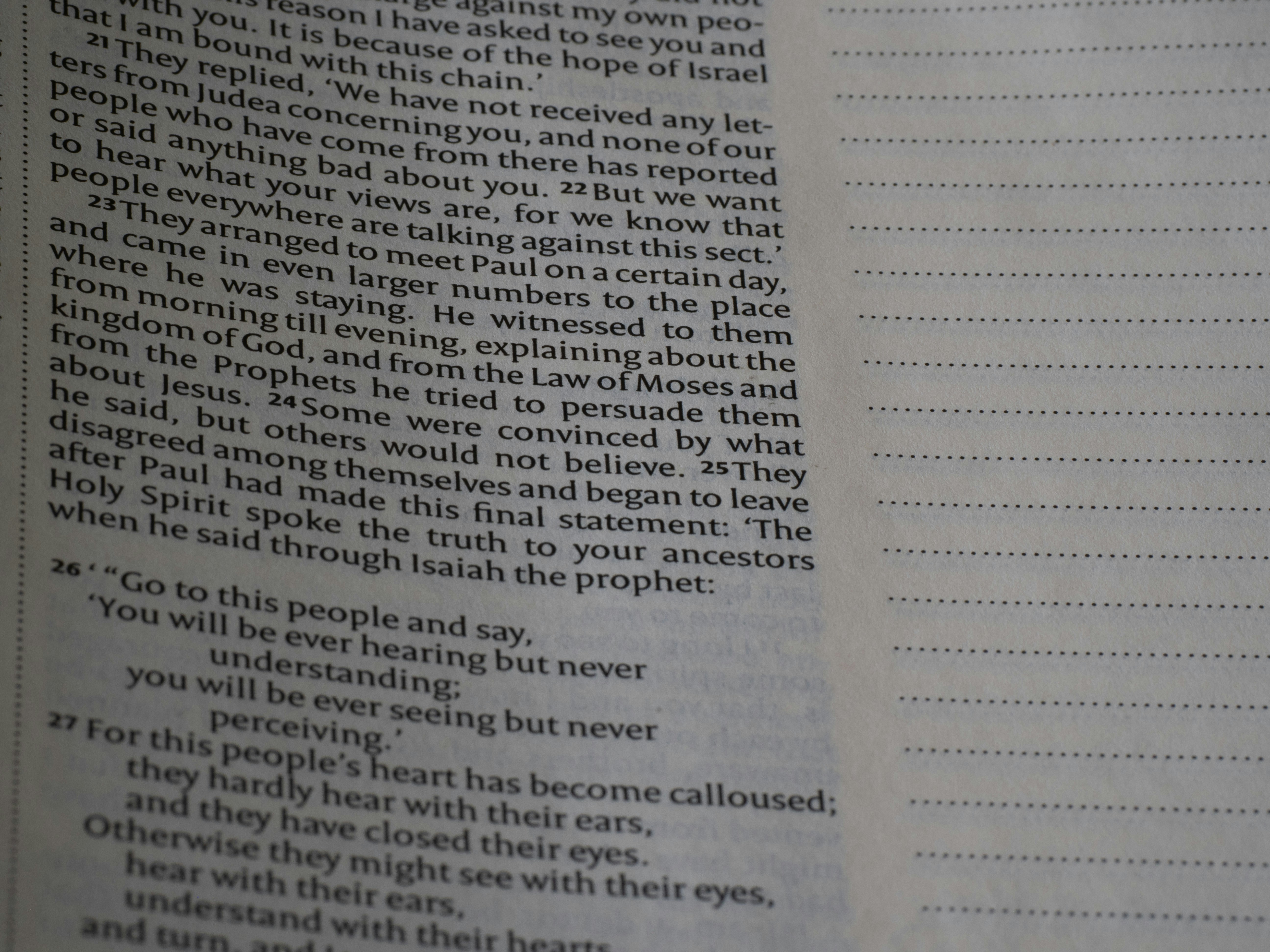 A close up of an open book with words on it photo – Free Book Image on ...