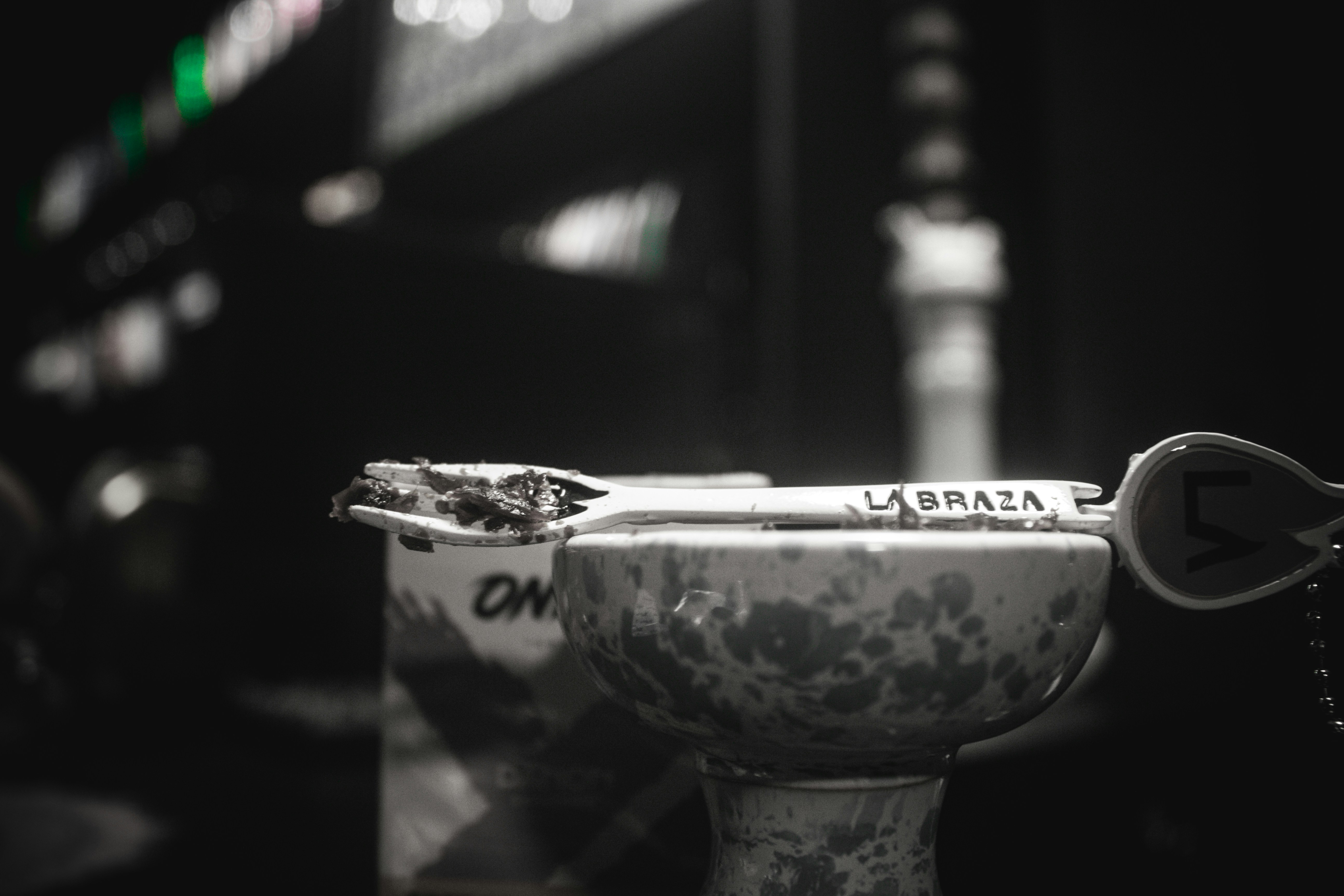 A black and white photo of a broken toilet photo – Free Hookah Image on ...