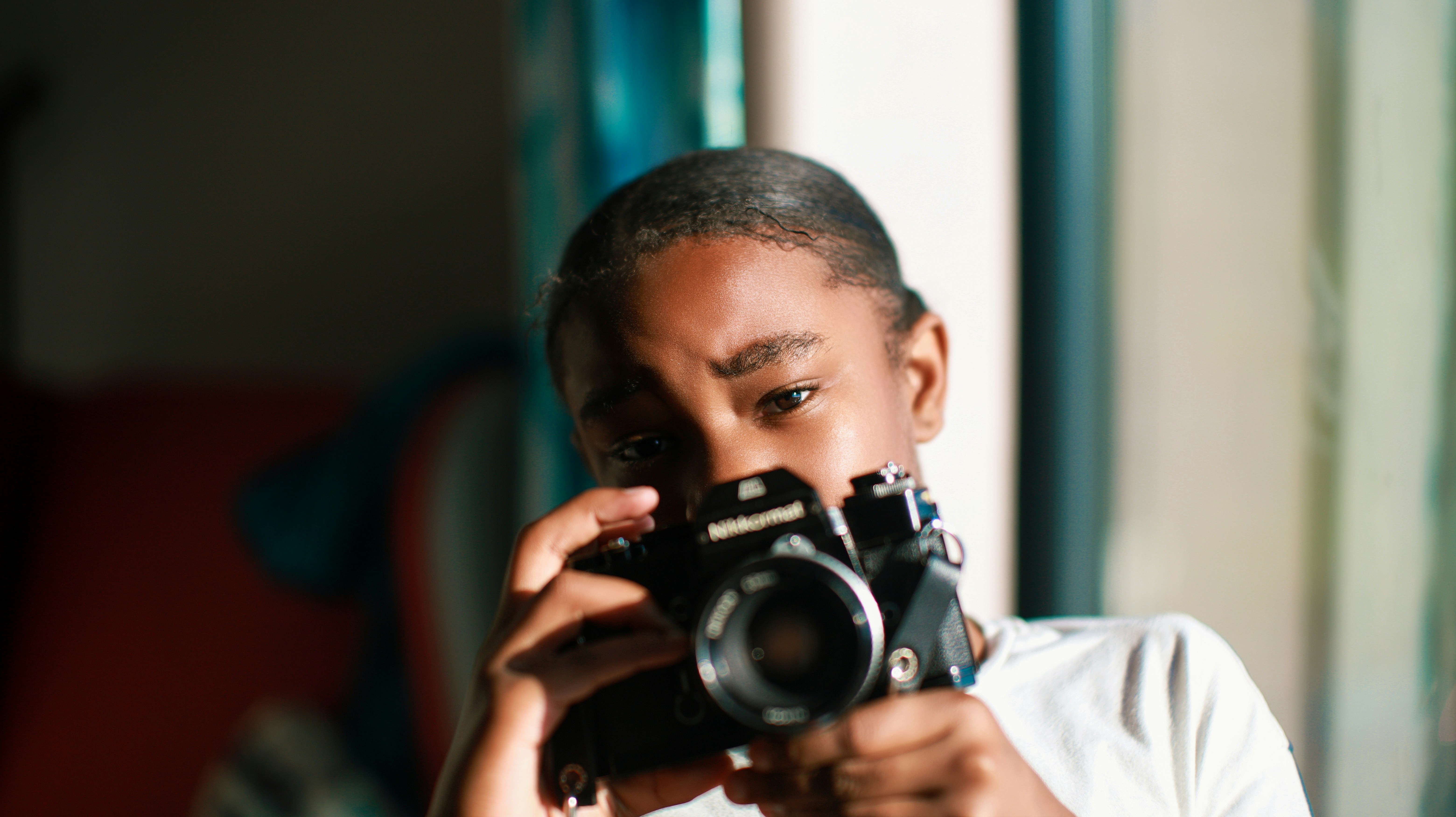 In Focus Behind the Viewfinder: A Quiet Portrait by Window Light