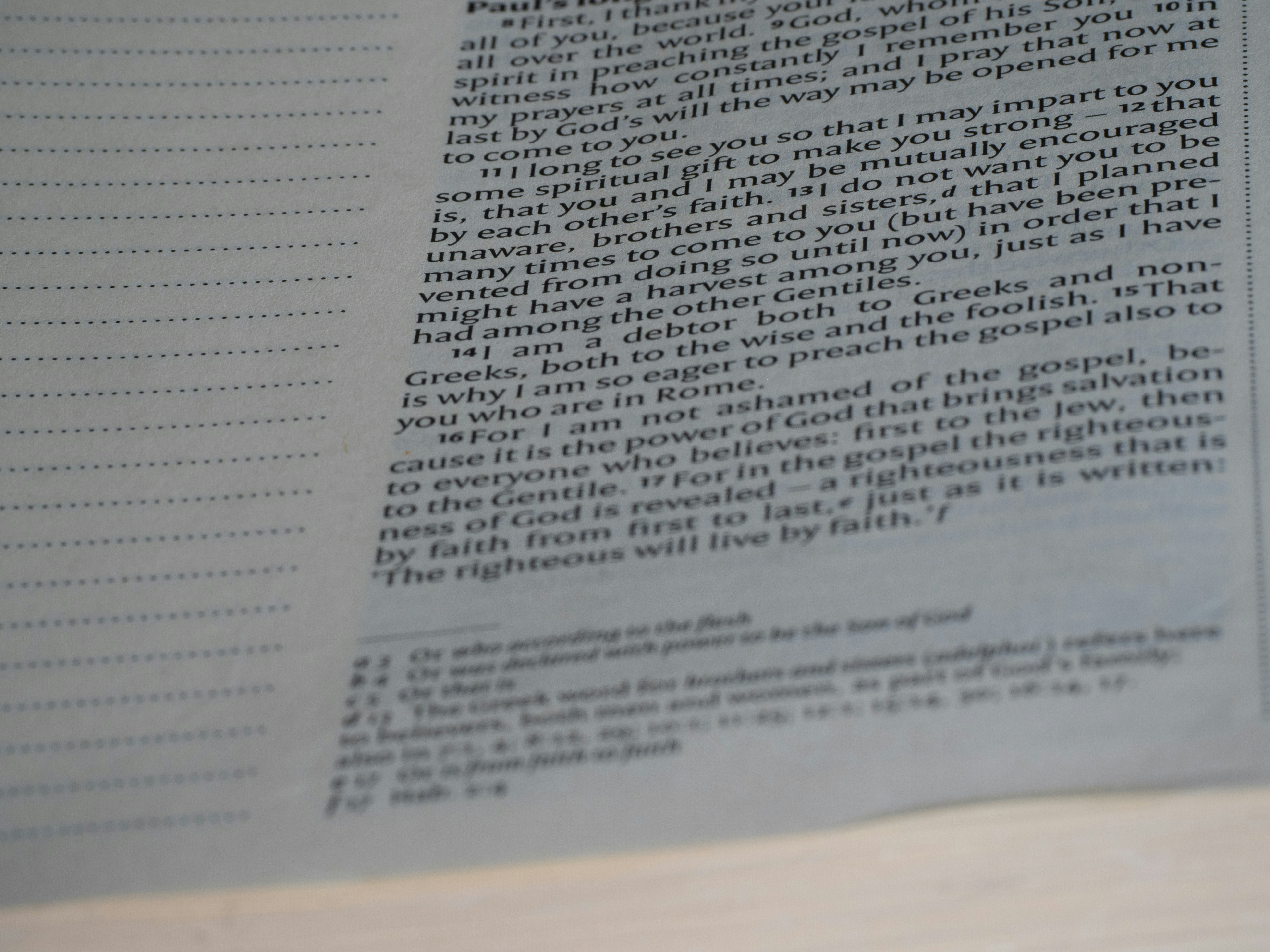 A close up of an open book with text on it photo – Free Book Image on ...