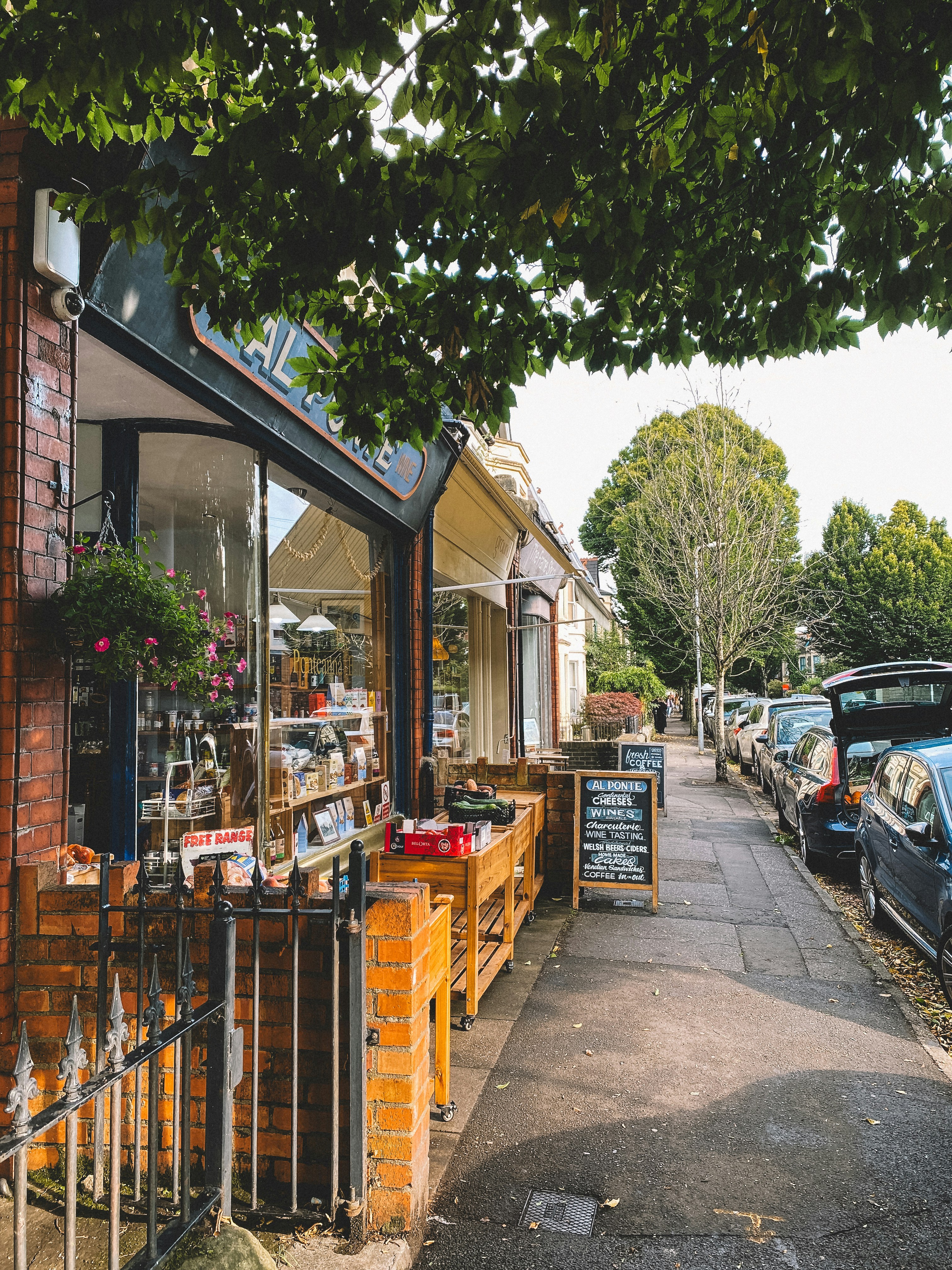 Charming Street Scene with Local Flair