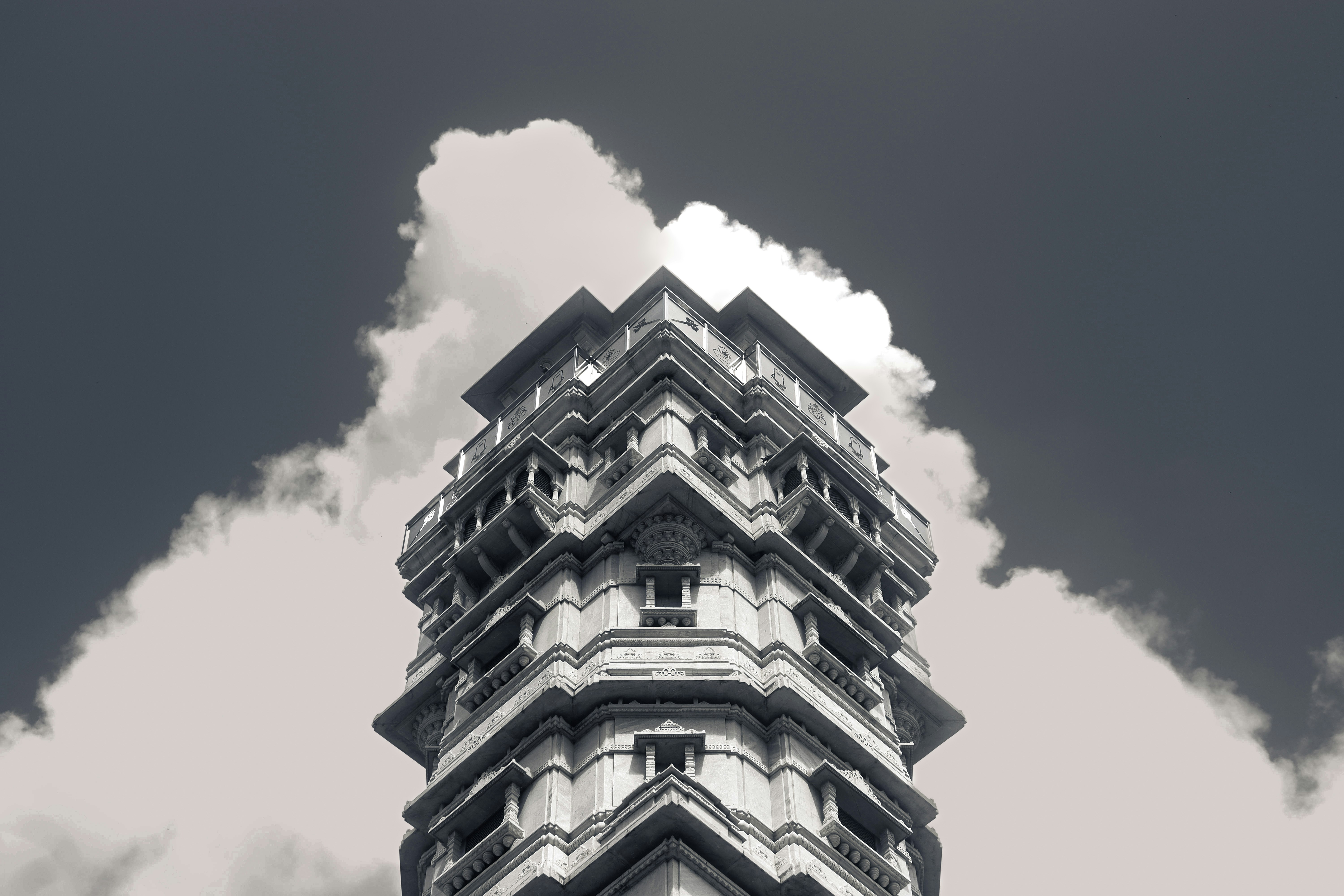 A tall building with a clock on the top of it photo – Free Rajasthan ...