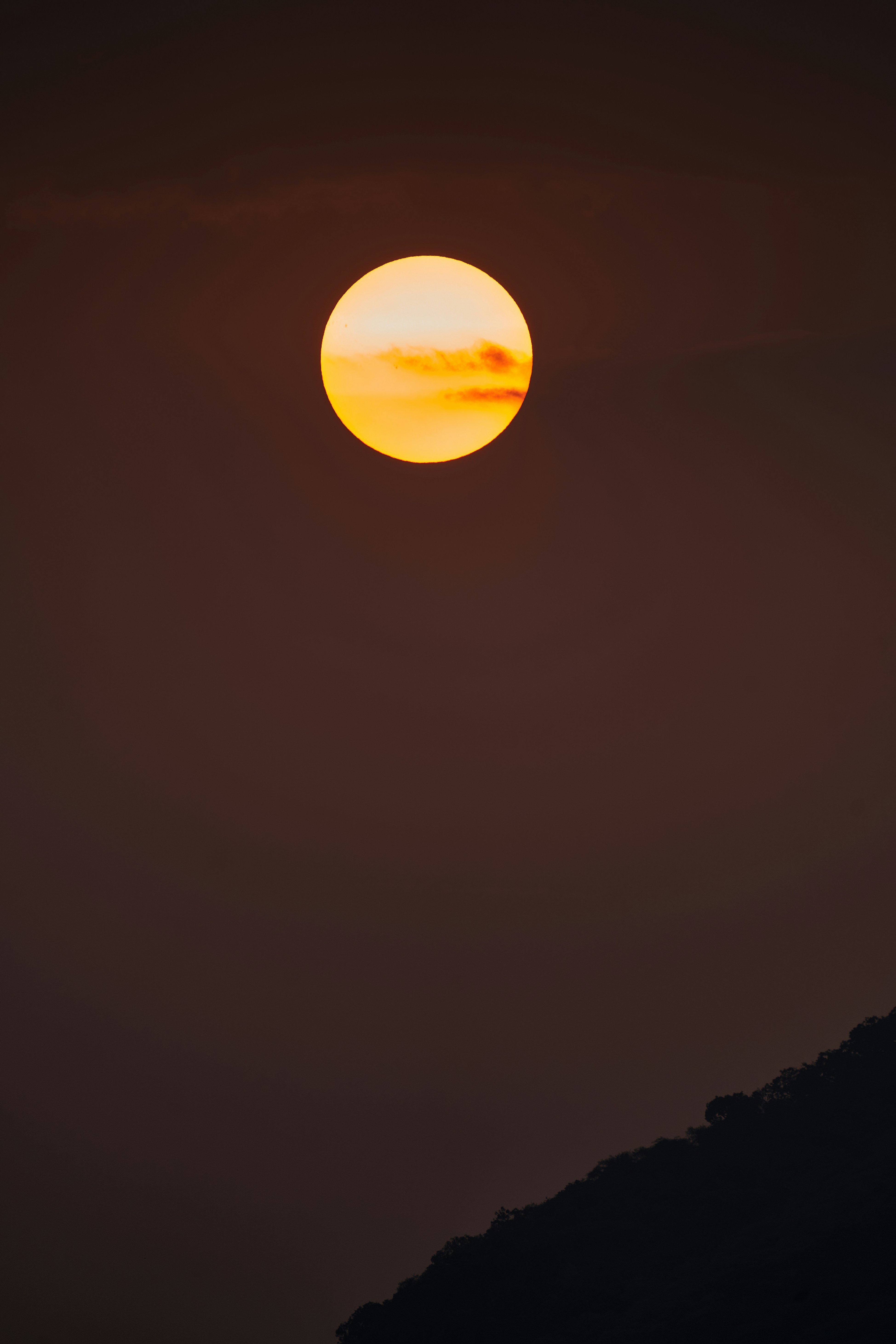 Dusk Ember Over a Silent Ridge
