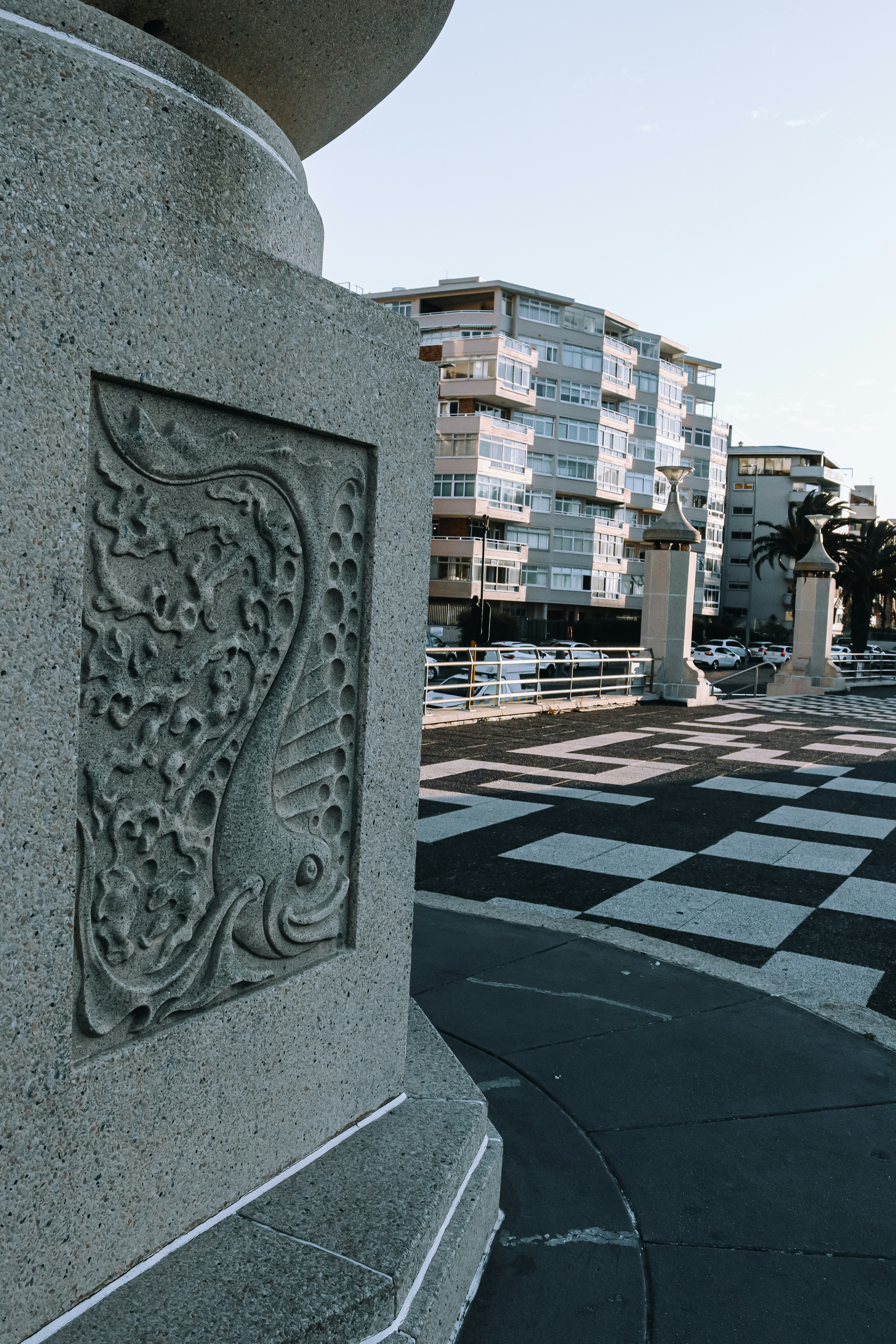 Stone Pier and Checkerboard Promenade