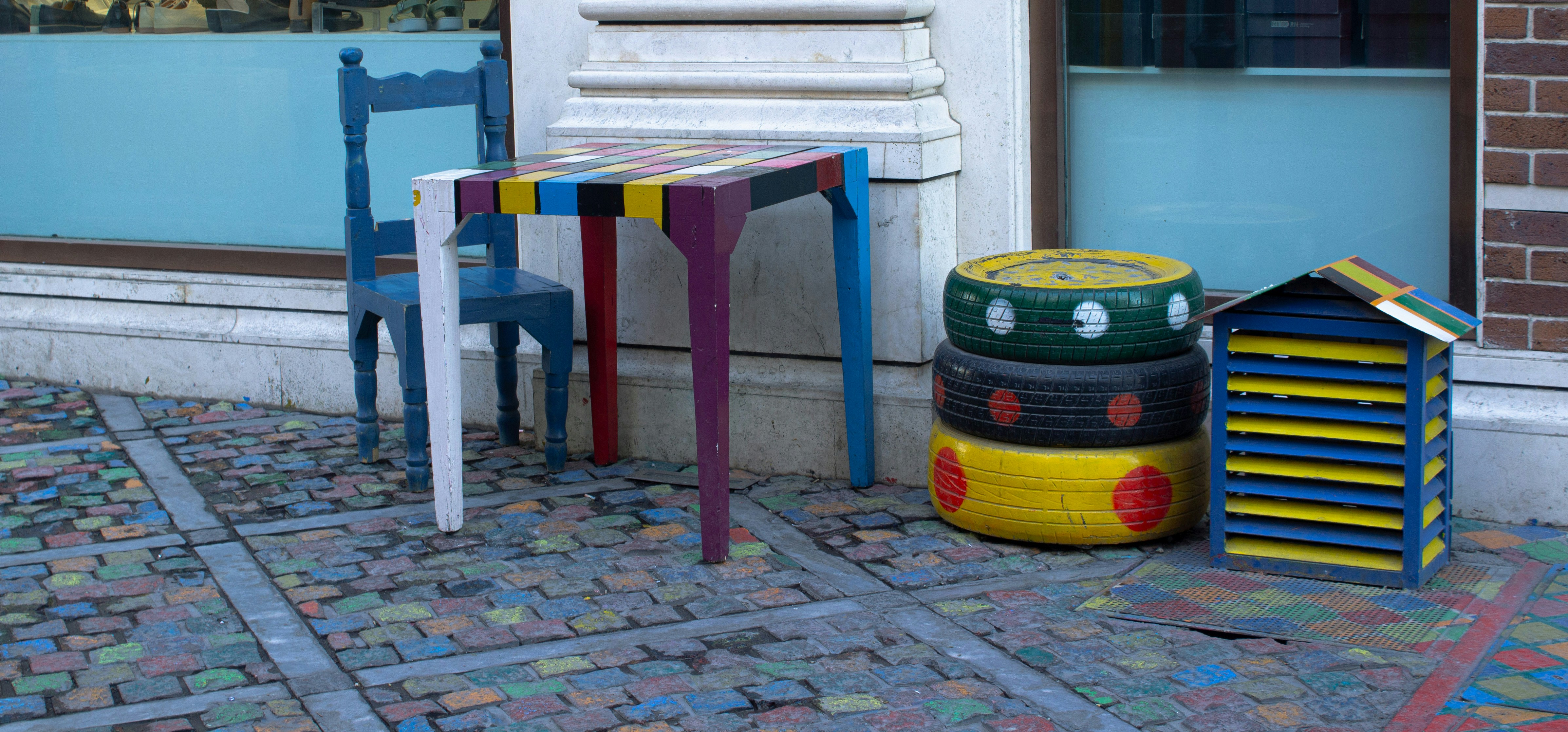 Whimsical Urban Corner: A Playful Palette