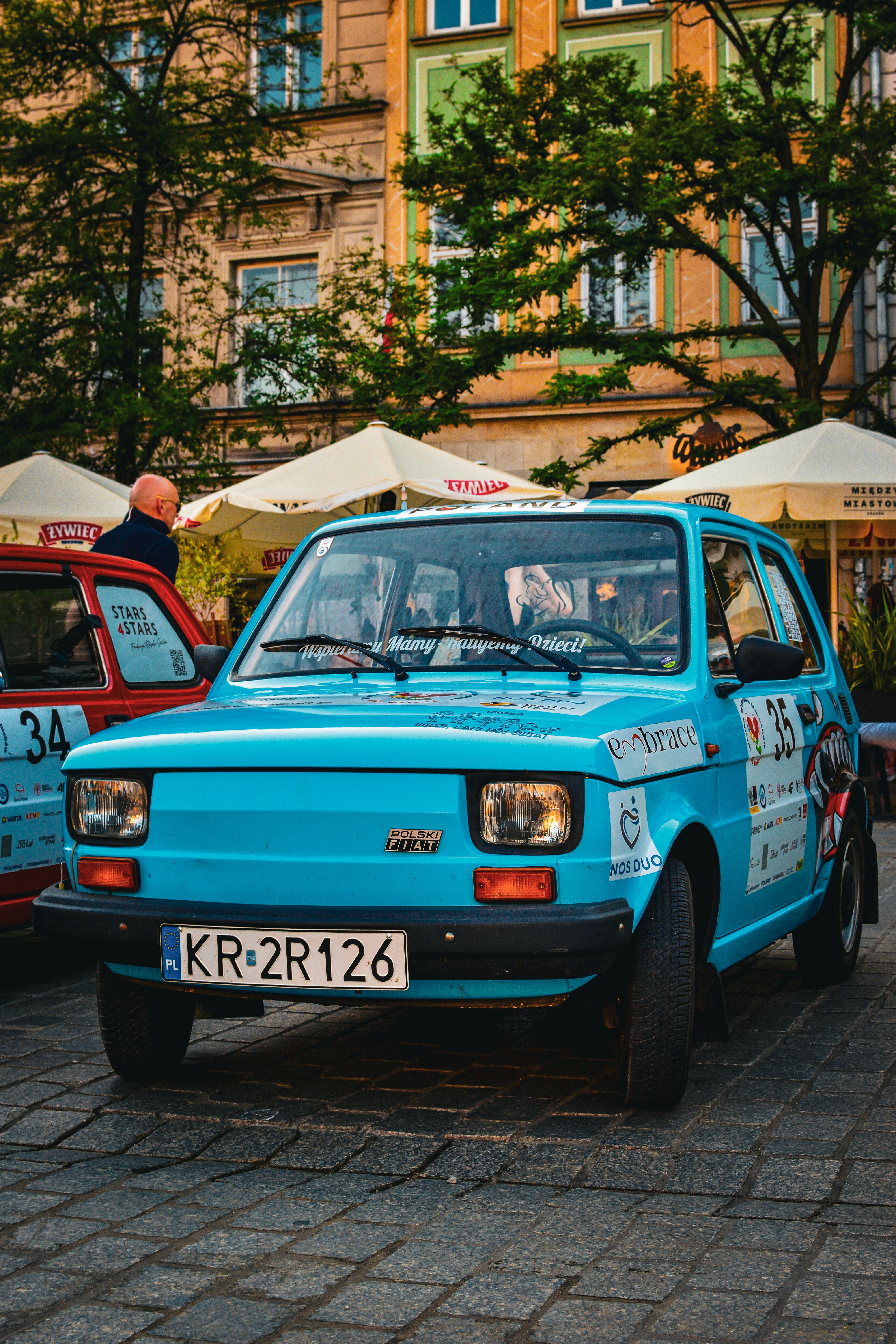 A Fiat Panda at a car show in Stare Miasto Krakow