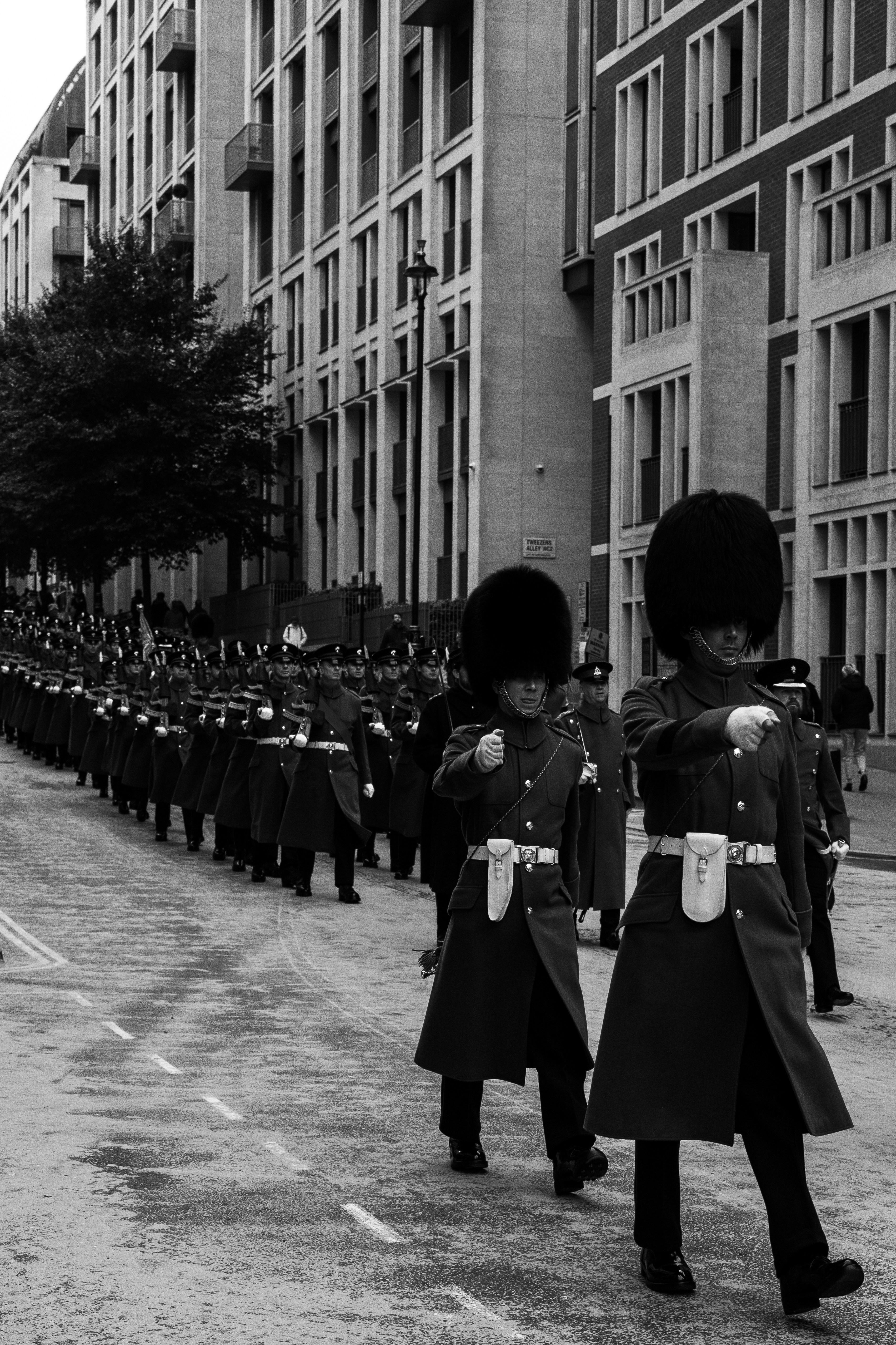 Marching Through the Monolith: Guards Against a Grid of Windows