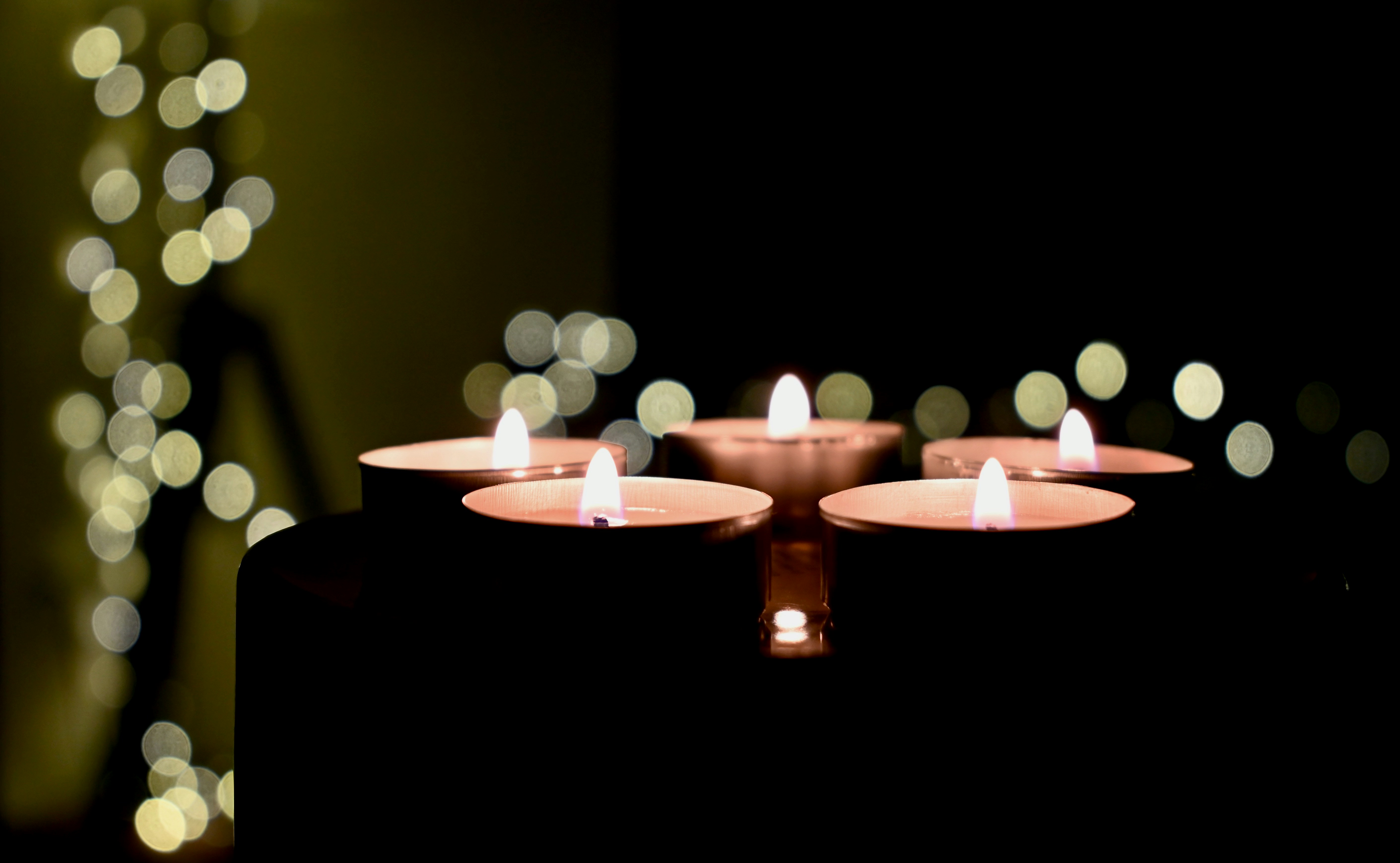 Illuminated Serenity: A Candlelit Gathering