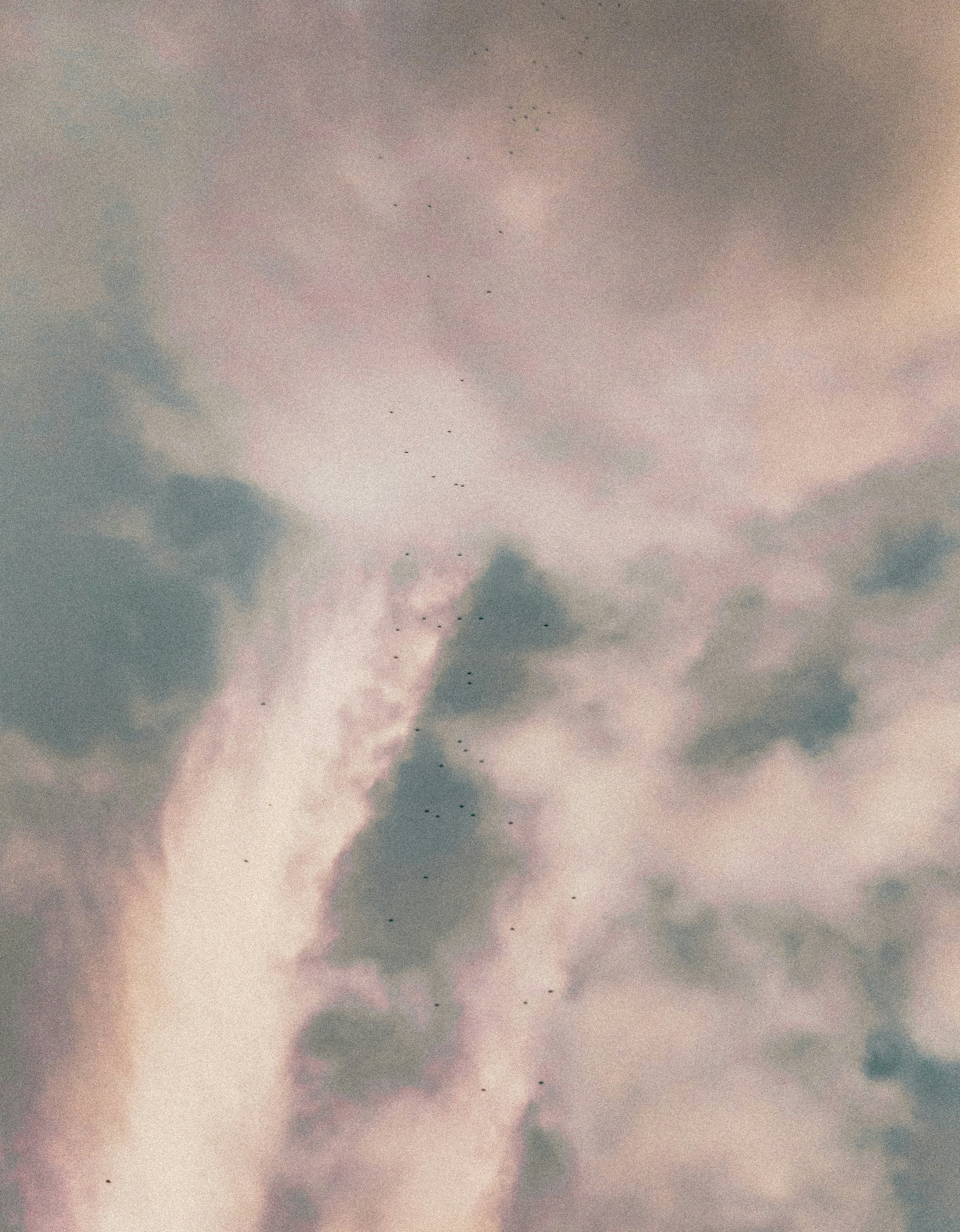 Cloudscape in Soft Sepia: A Silent Sky Wake