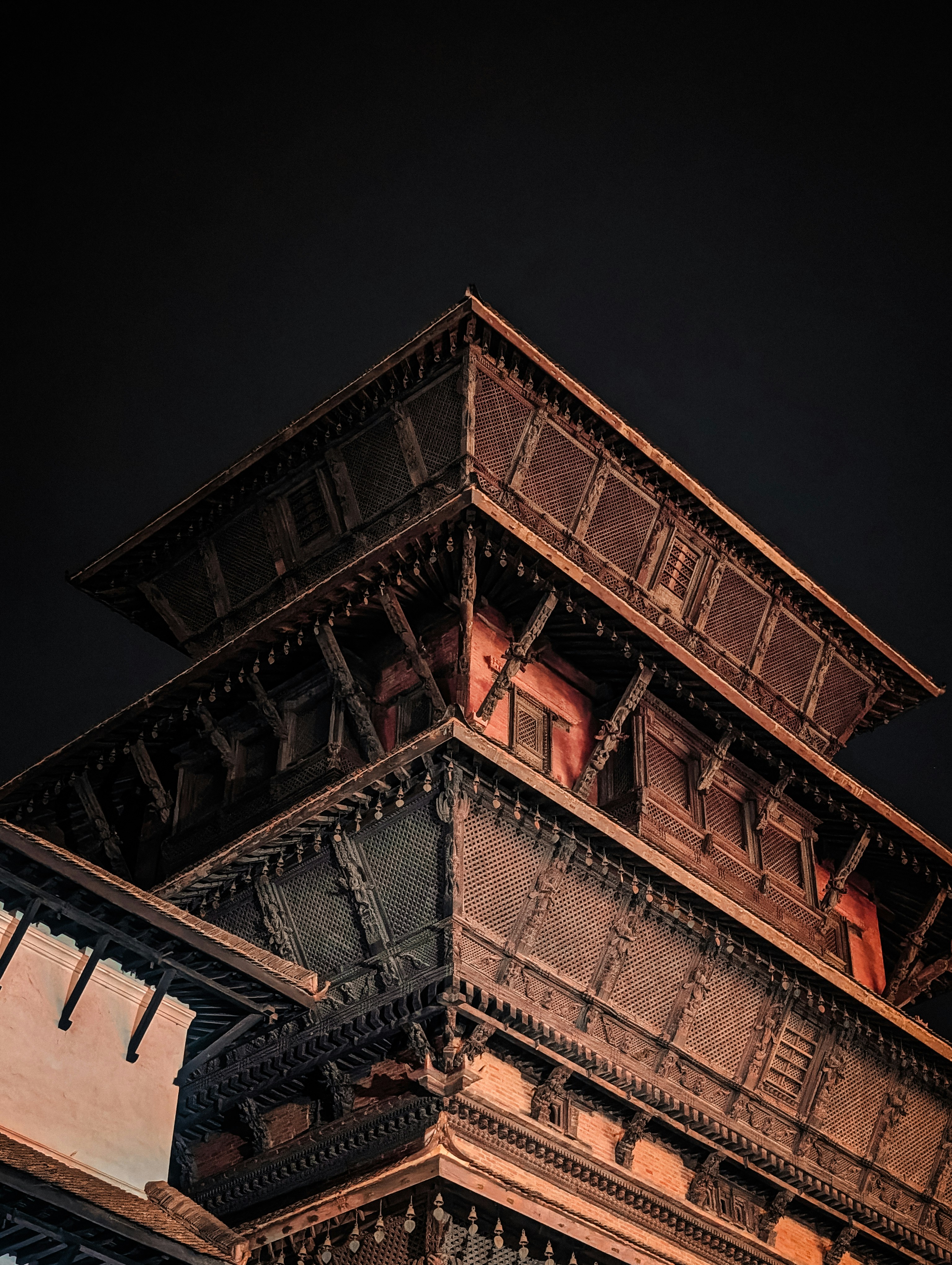 A tall tower with a clock on top of it photo – Free Kathmandu durbar square Image on Unsplash