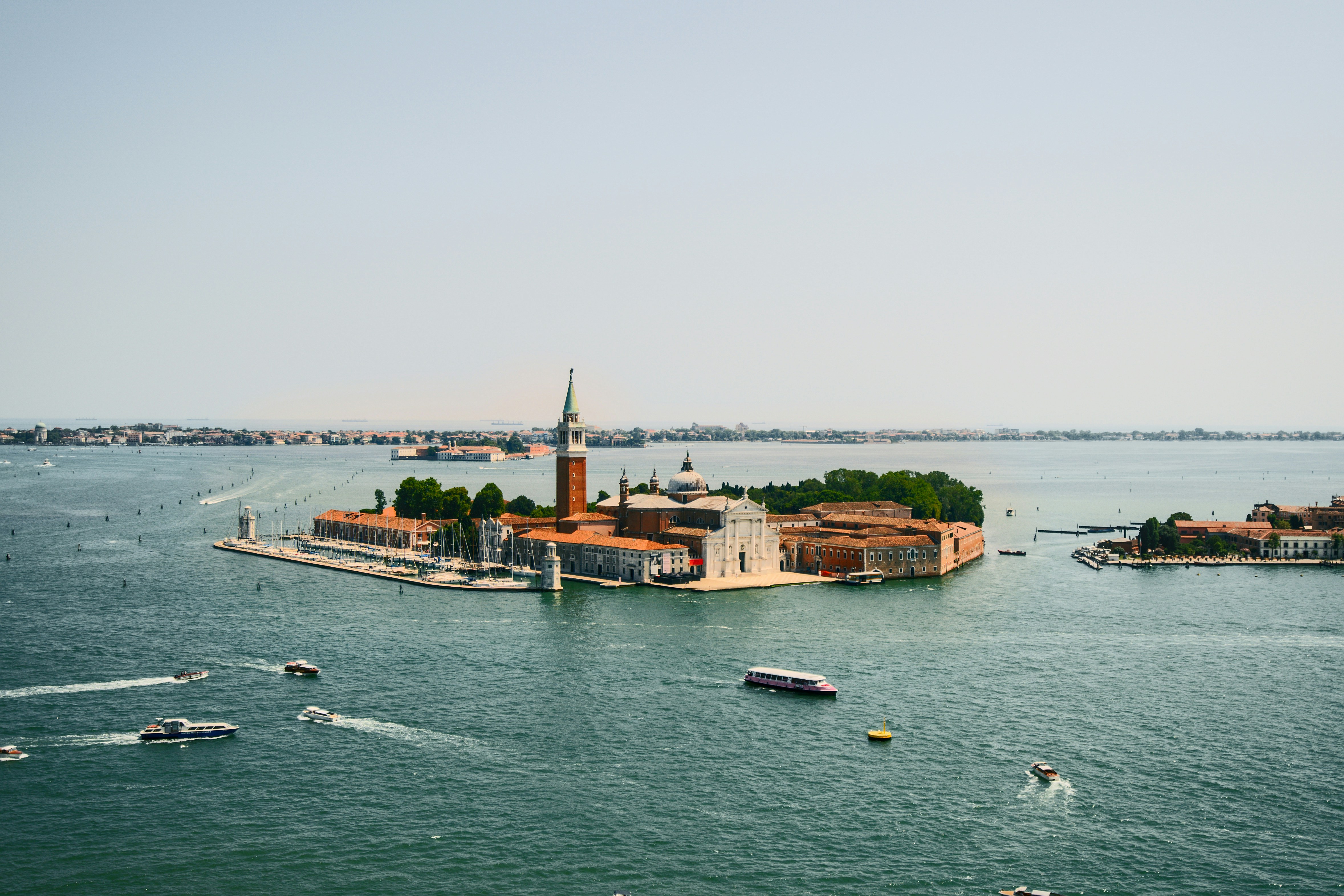 San Giorgio Maggiore Bell Tower Amid the Venetian Lagoon