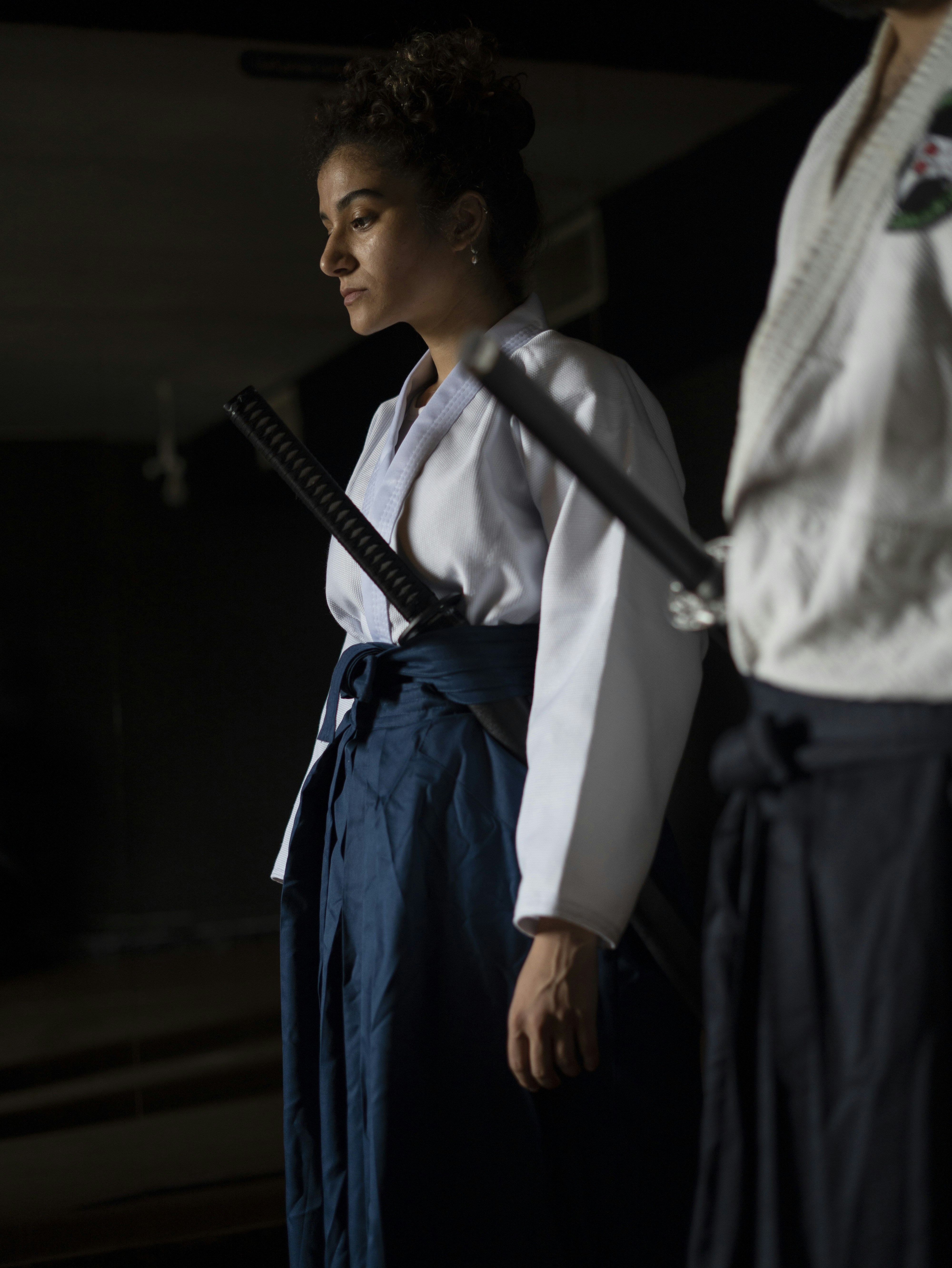 Quiet Focus: A Martial Artist in Shadowed Light
