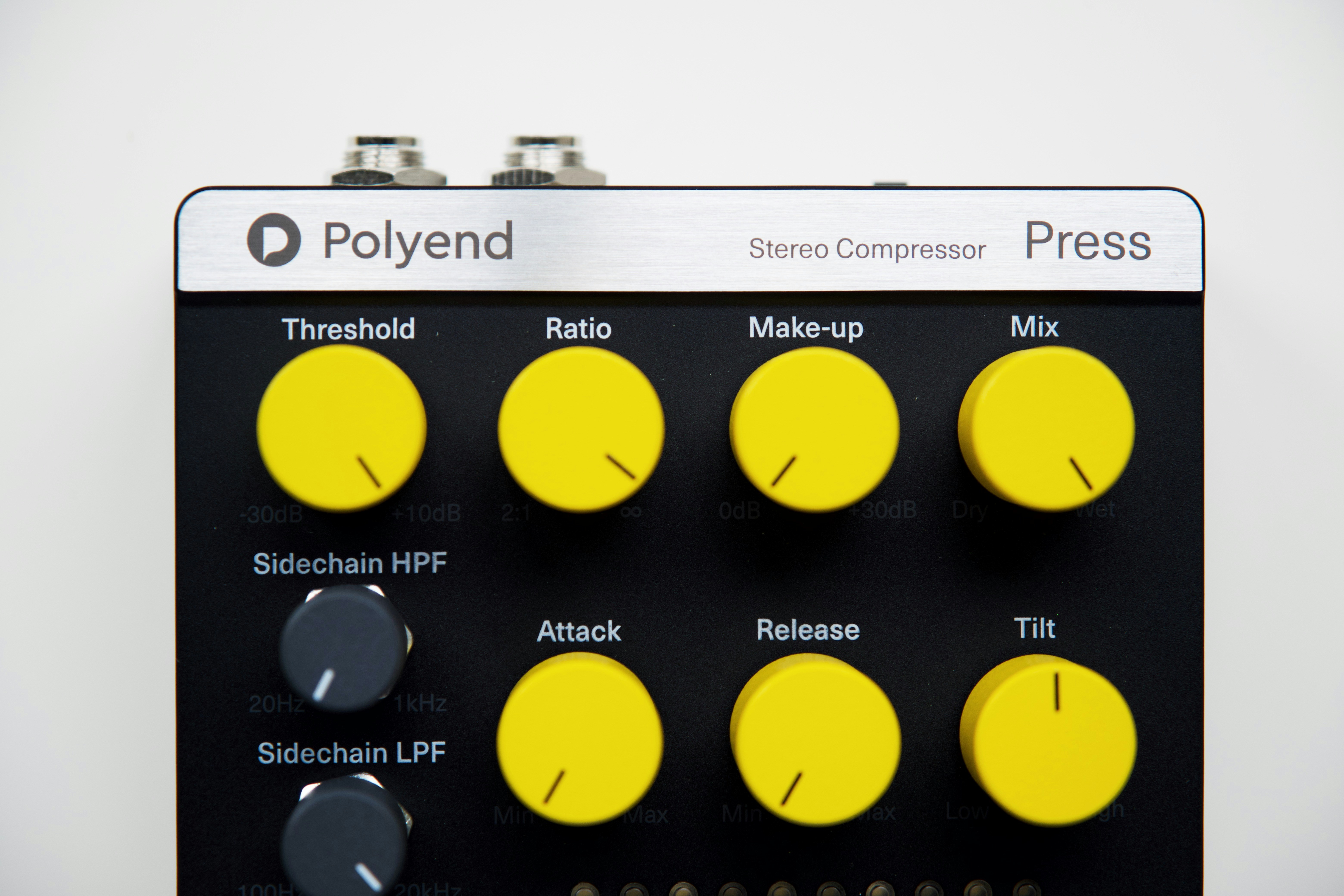 A close up of a black and yellow control panel photo – Free Music Image ...