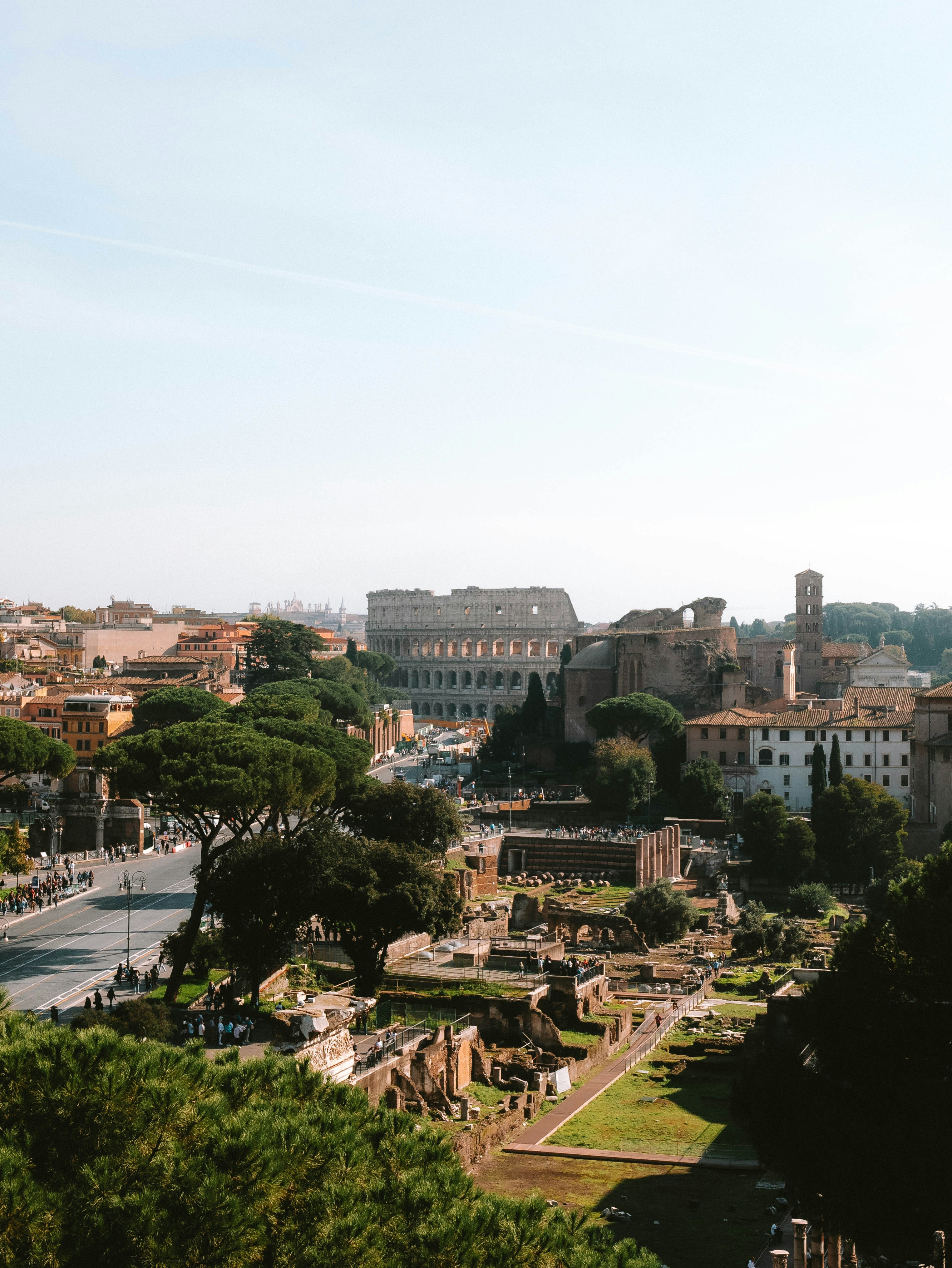 Vista di una città da una collina foto – Immagine gratis di Roma su ...
