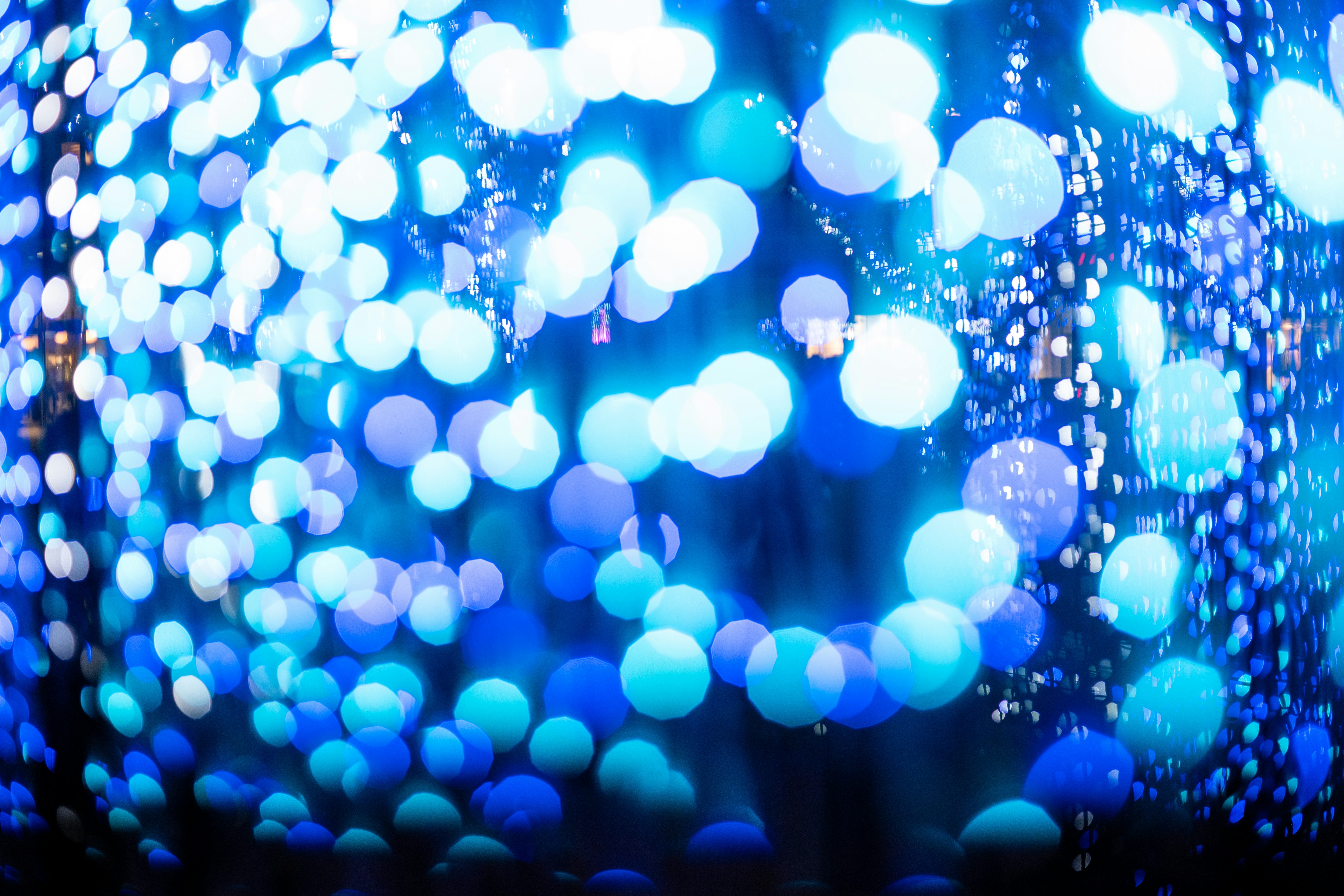 A close up of a blue and white light photo – Free Experimental Image on ...