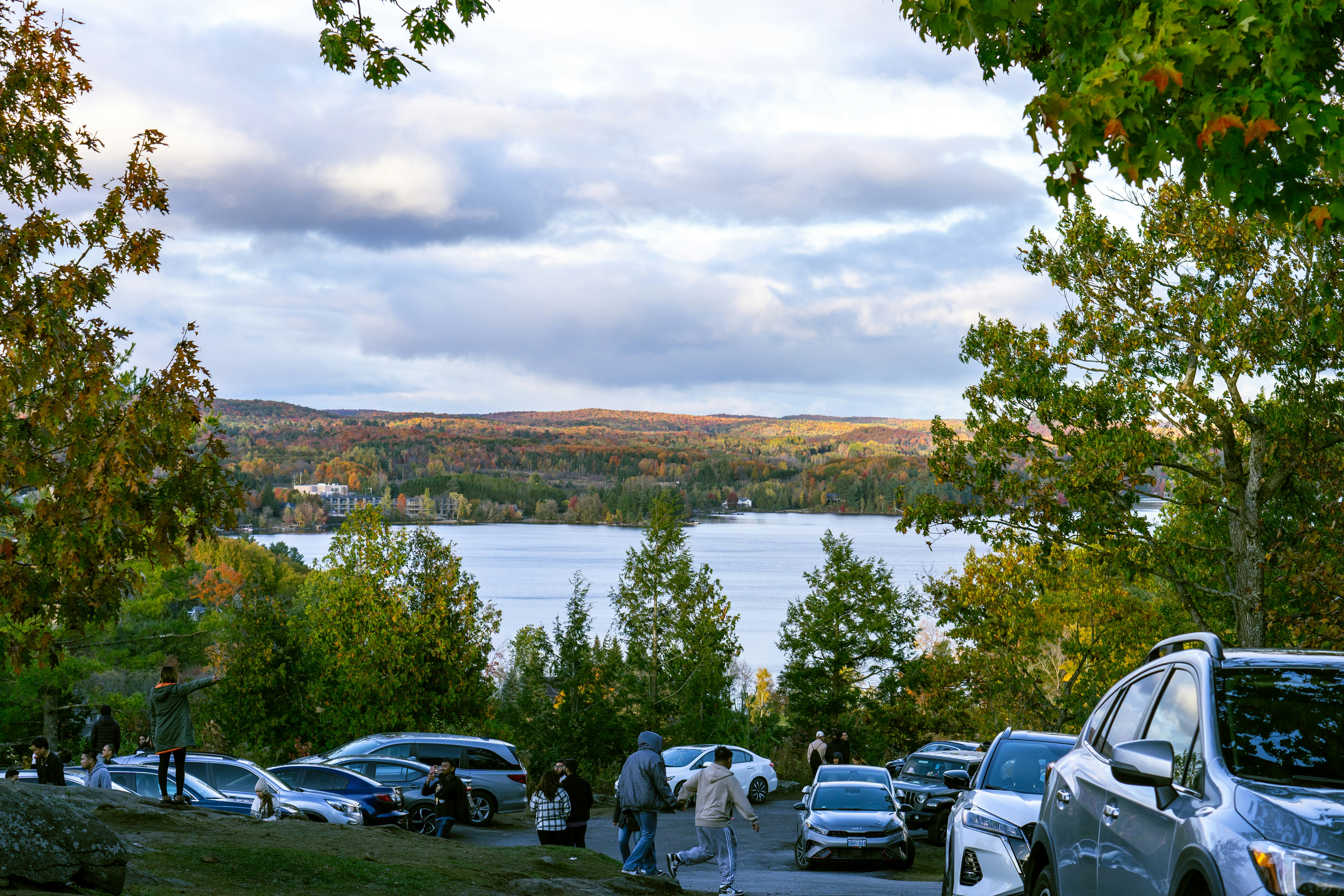 Hushed Autumn Overlook by the Lake