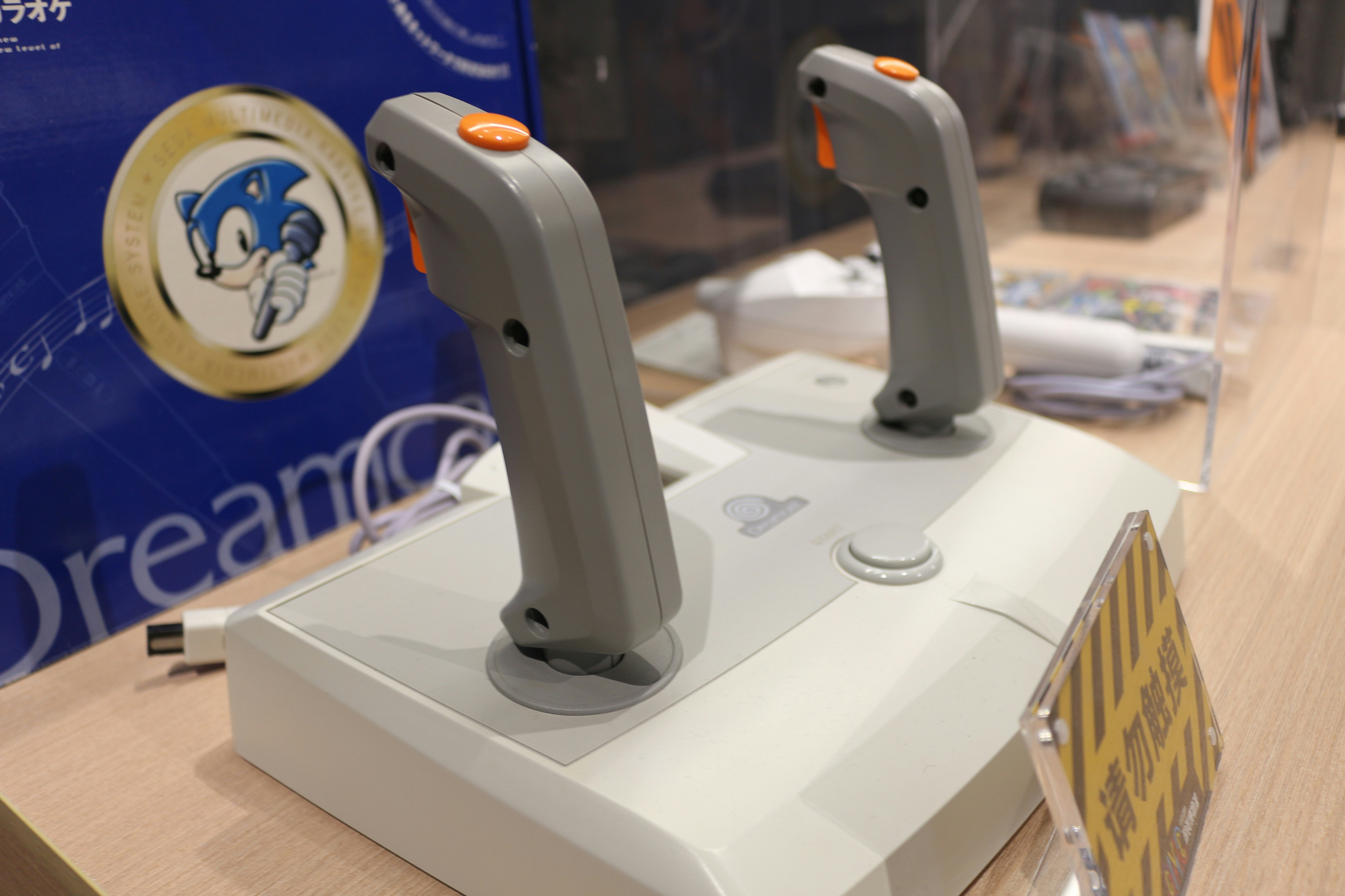 Dual Joysticks on a White Flight Controller Dock