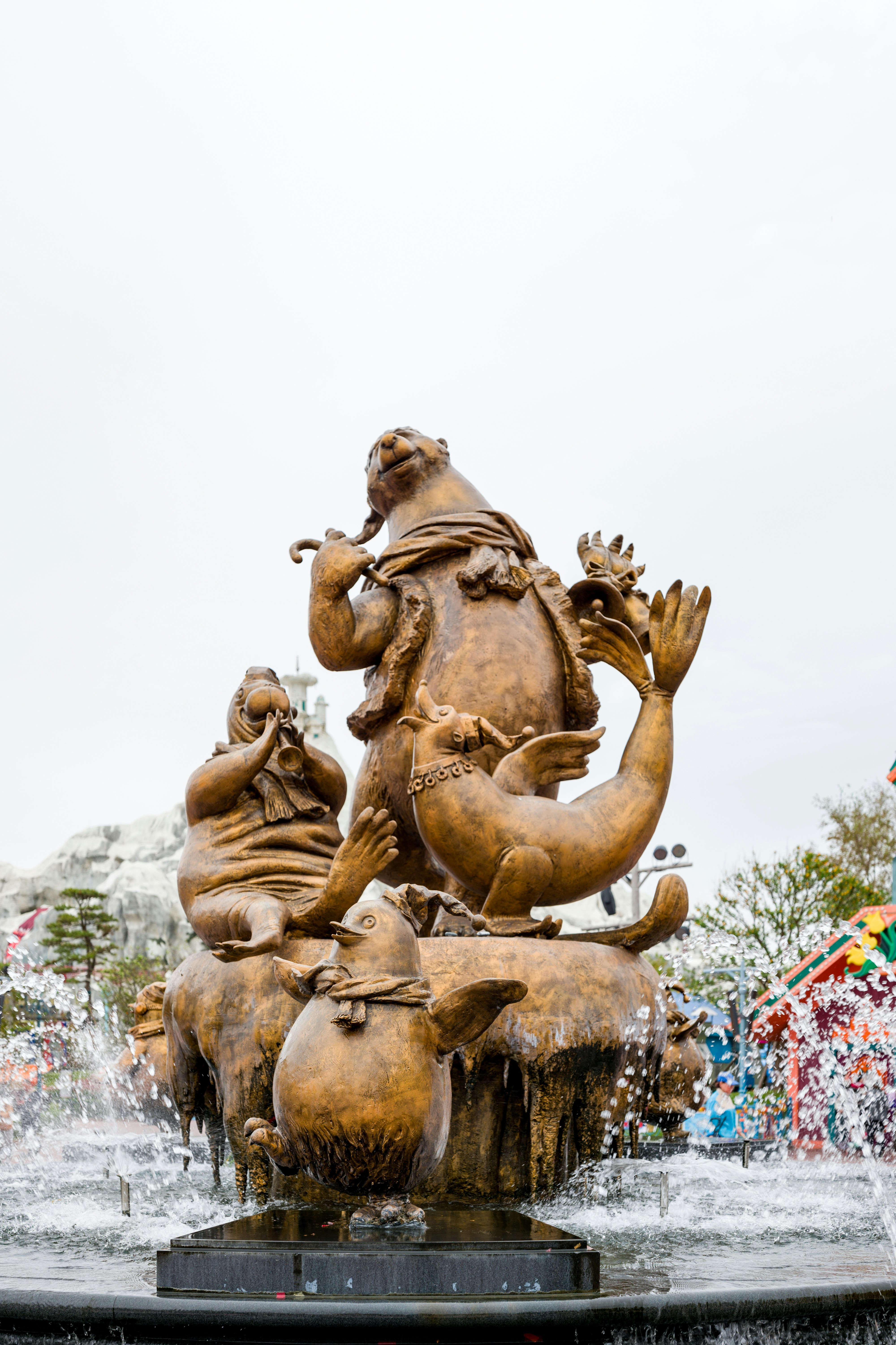 Bronze Tide: A Whimsical Sea-Folk Fountain