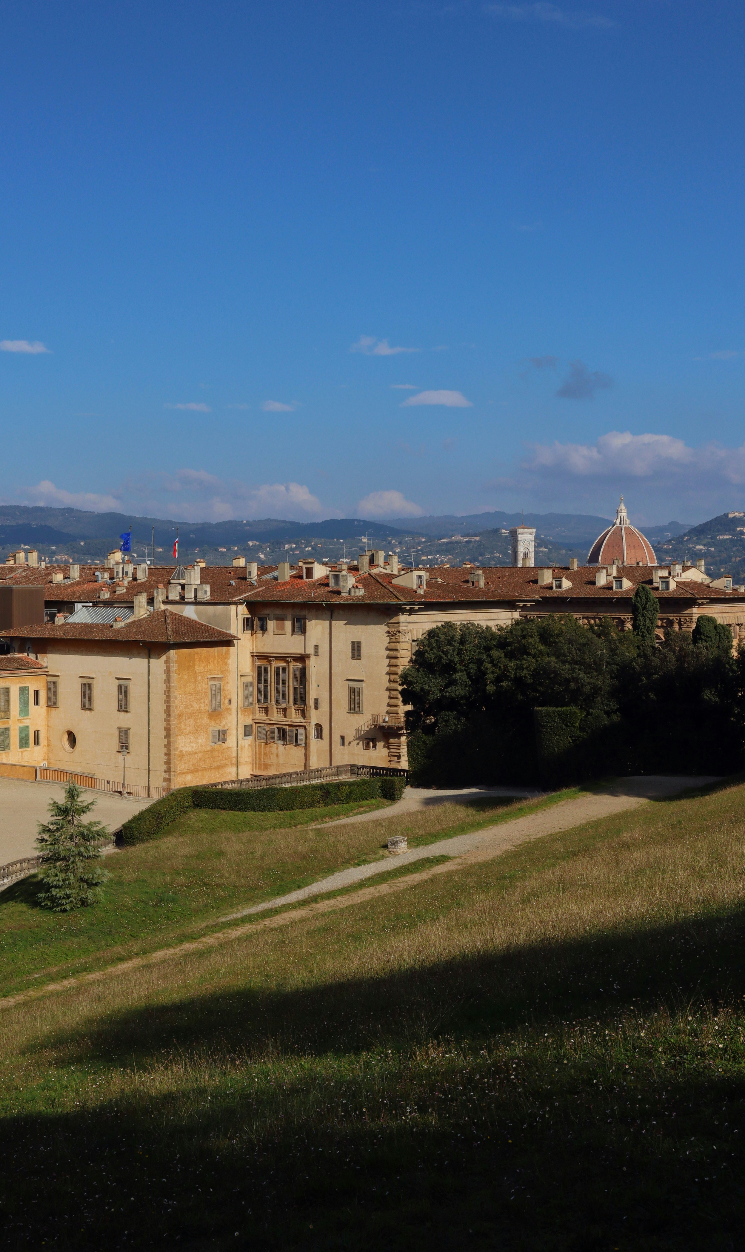 Florentine-Style Dome Over a Sunlit Terracotta Skyline