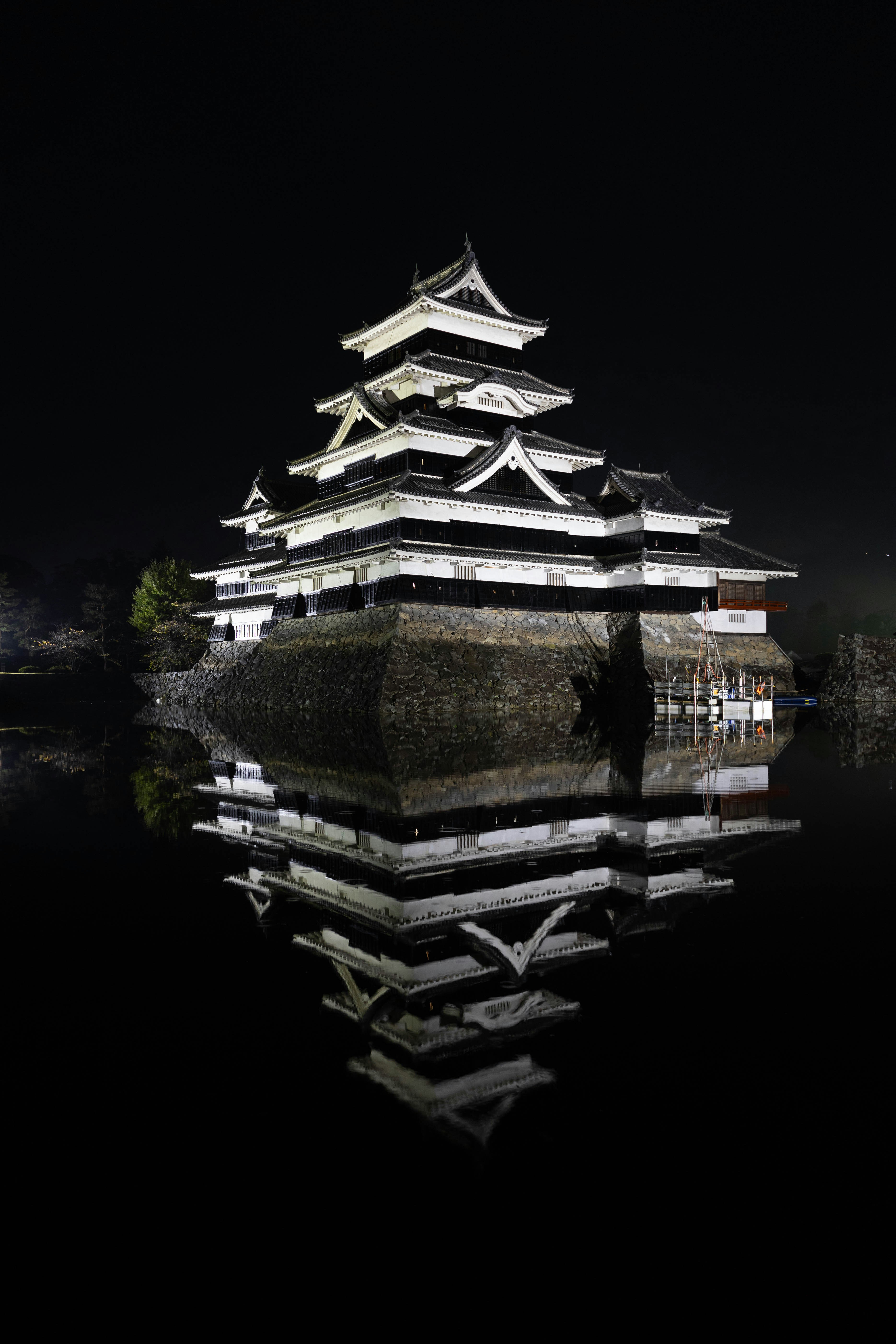 Nocturnal Reflection: The Timeless Elegance of Matsumoto Castle