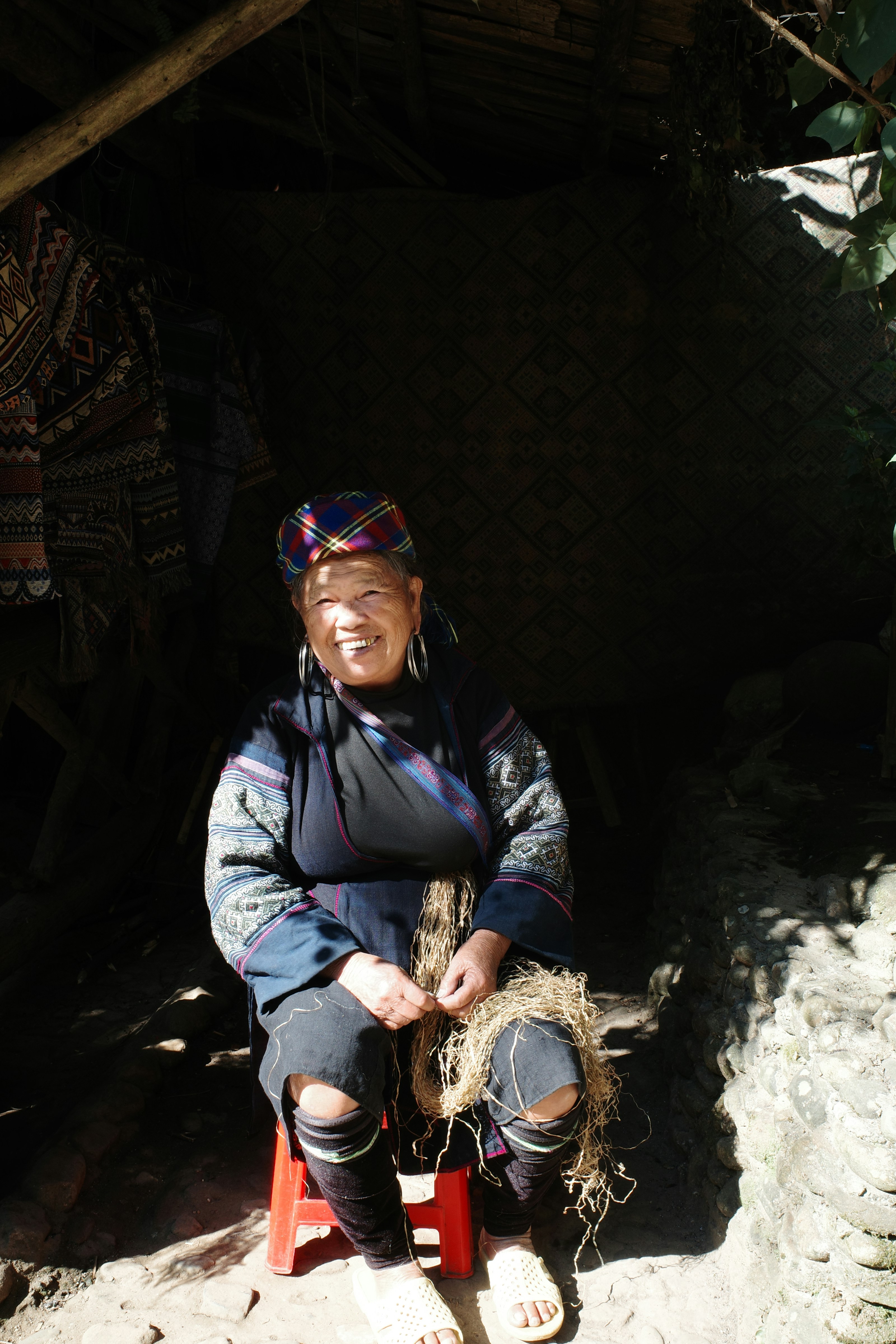 A Hmong woman at Cat Cat Village