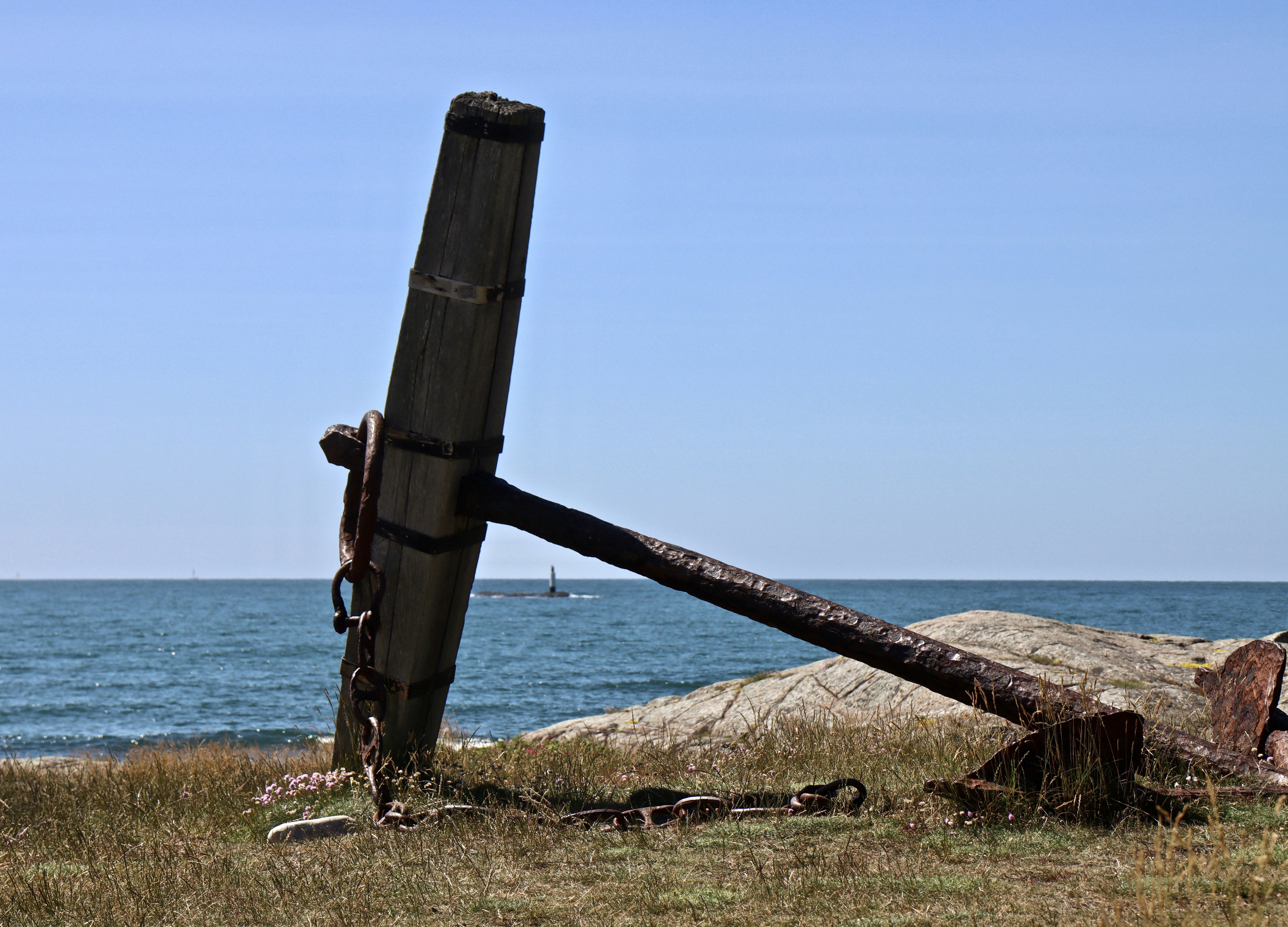 Timeworn Anchor by the Sea