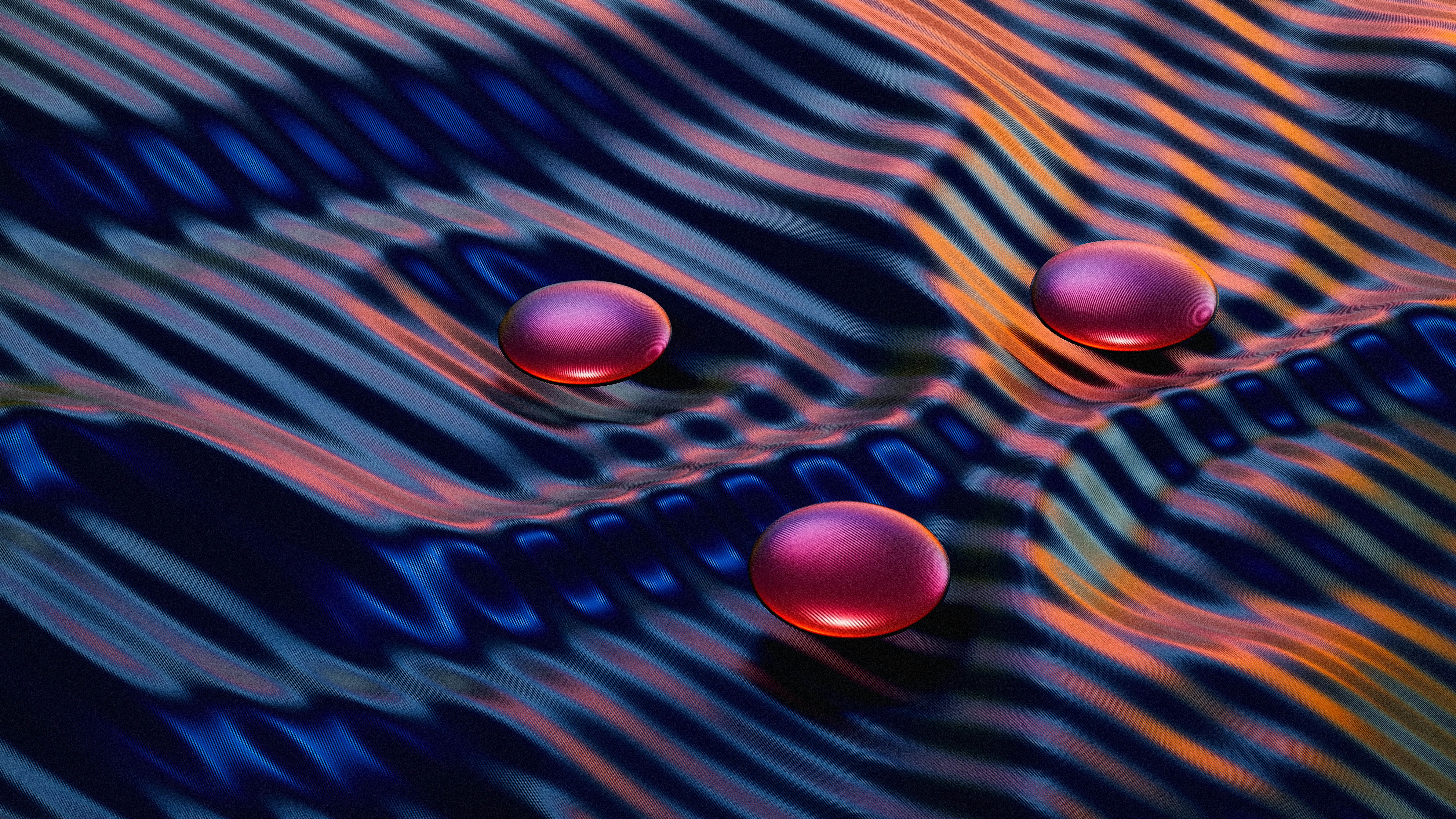 A close up of a cell phone with three balls on it photo – Free ...