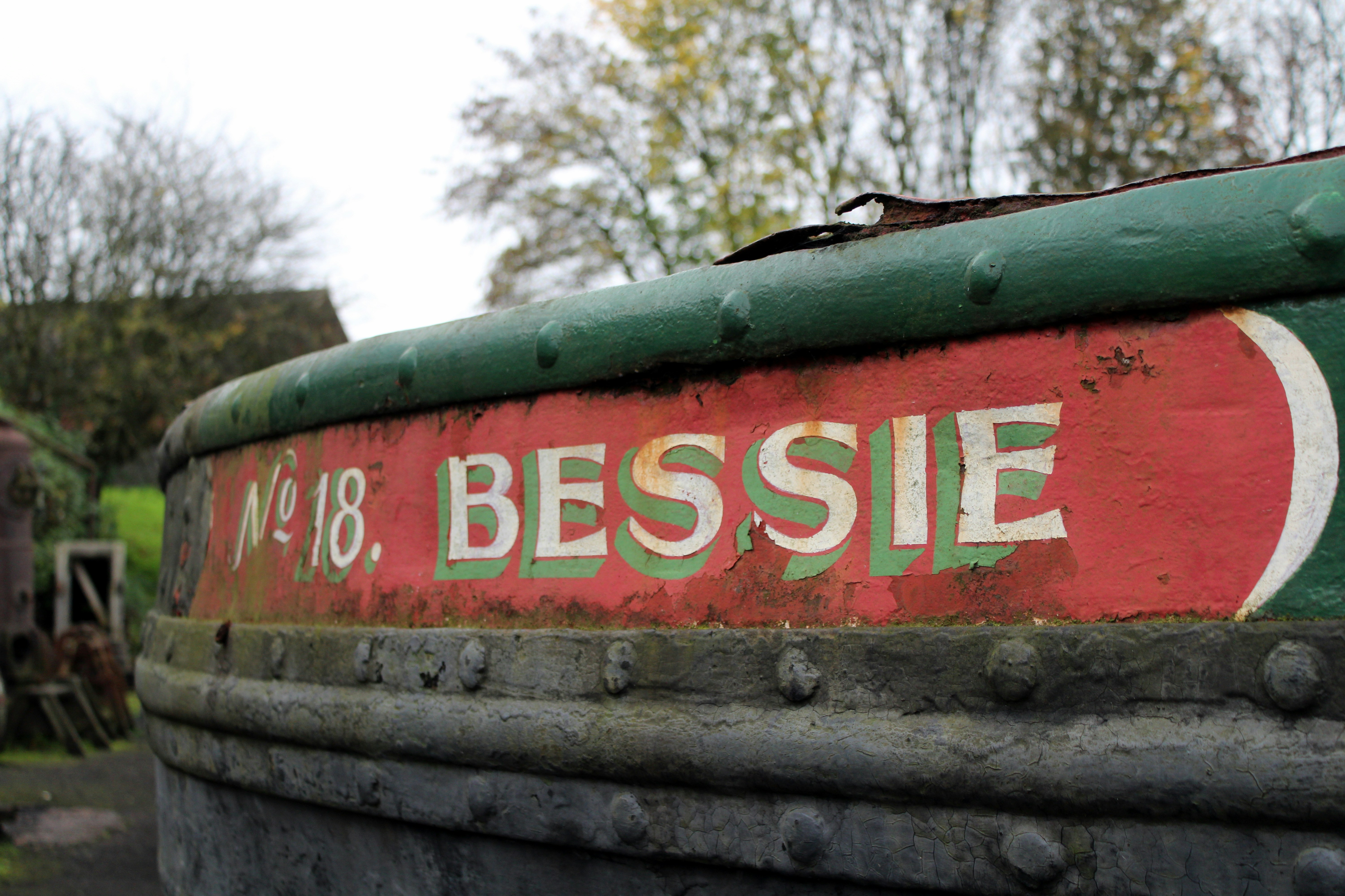 BESSIE's Stalwart Hull: Weathered Paint and Riveted Nostalgia