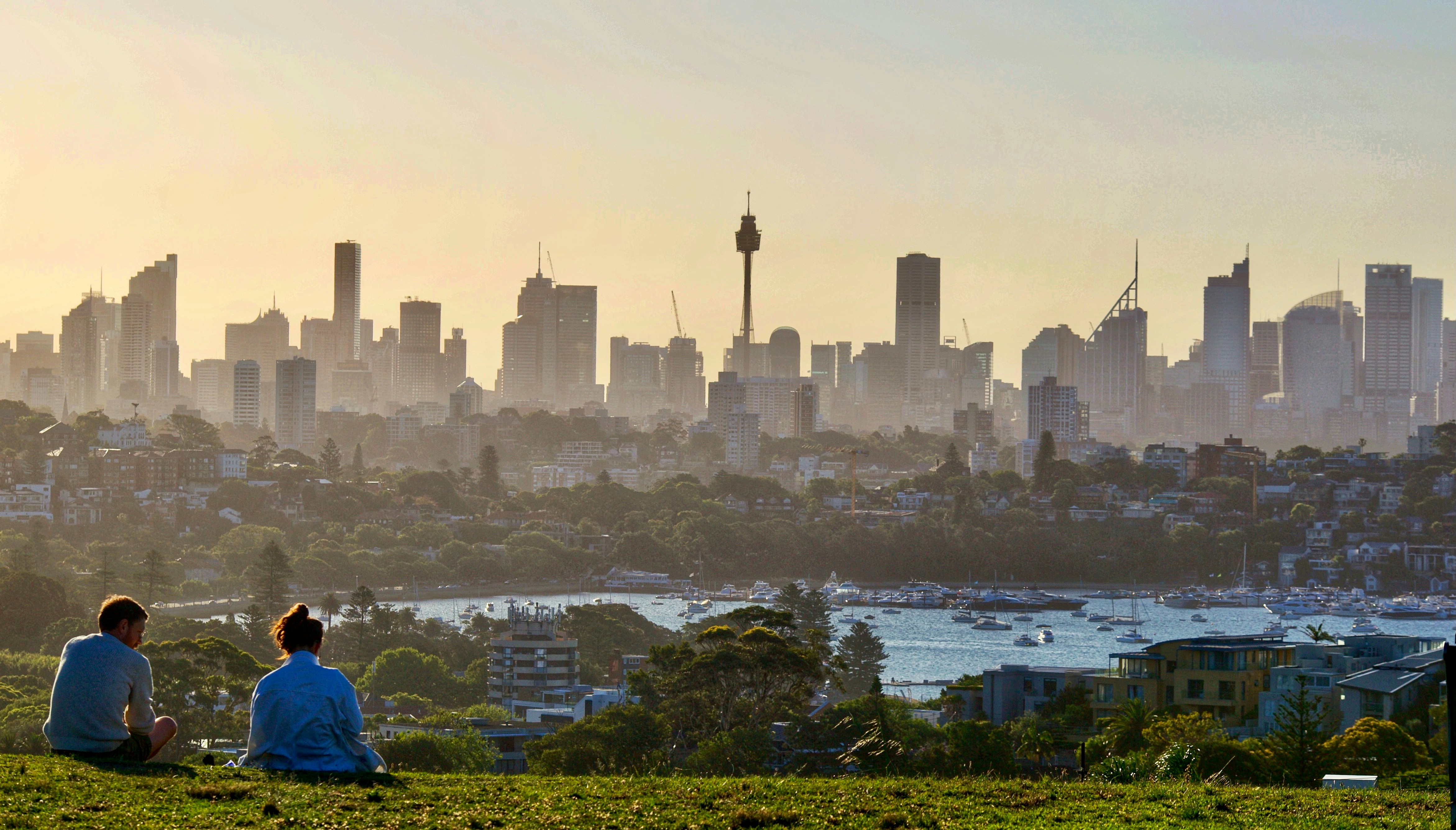 Tranquil Evening Over Urban Skyline