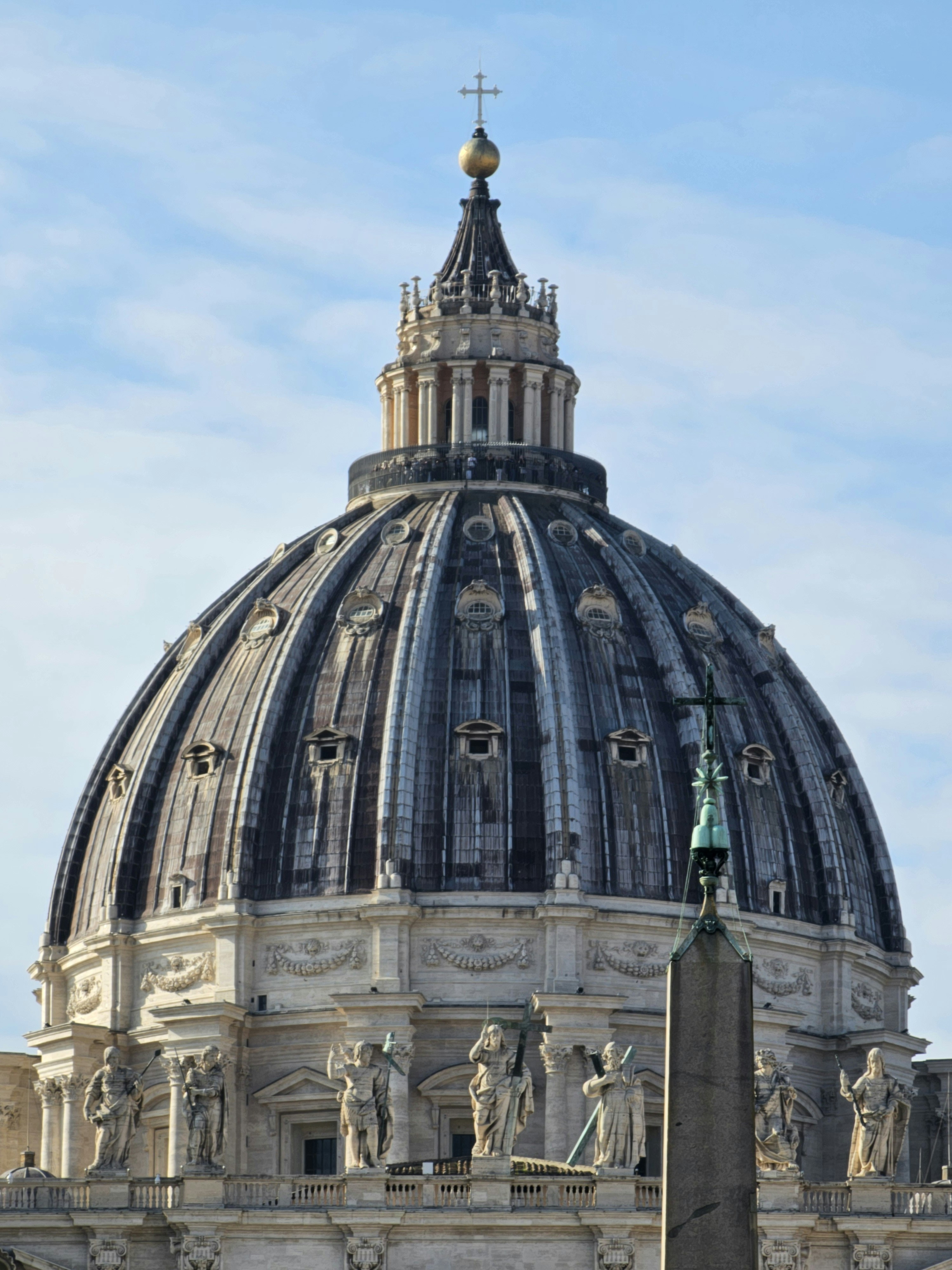 The dome of a building with statues on it photo – Free Rome Image on ...
