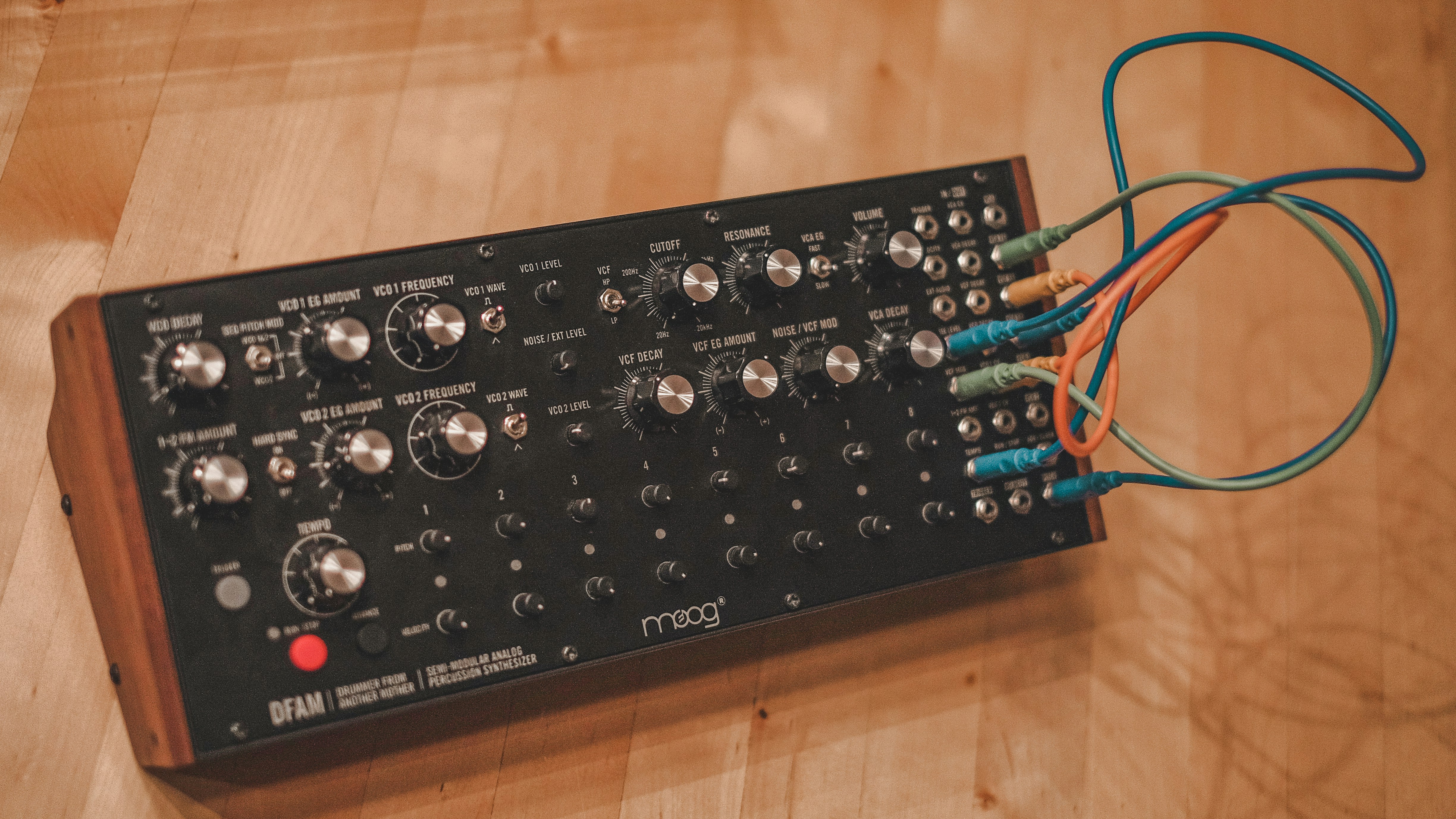 Wired Resonance: Moog Patchwork on Wood