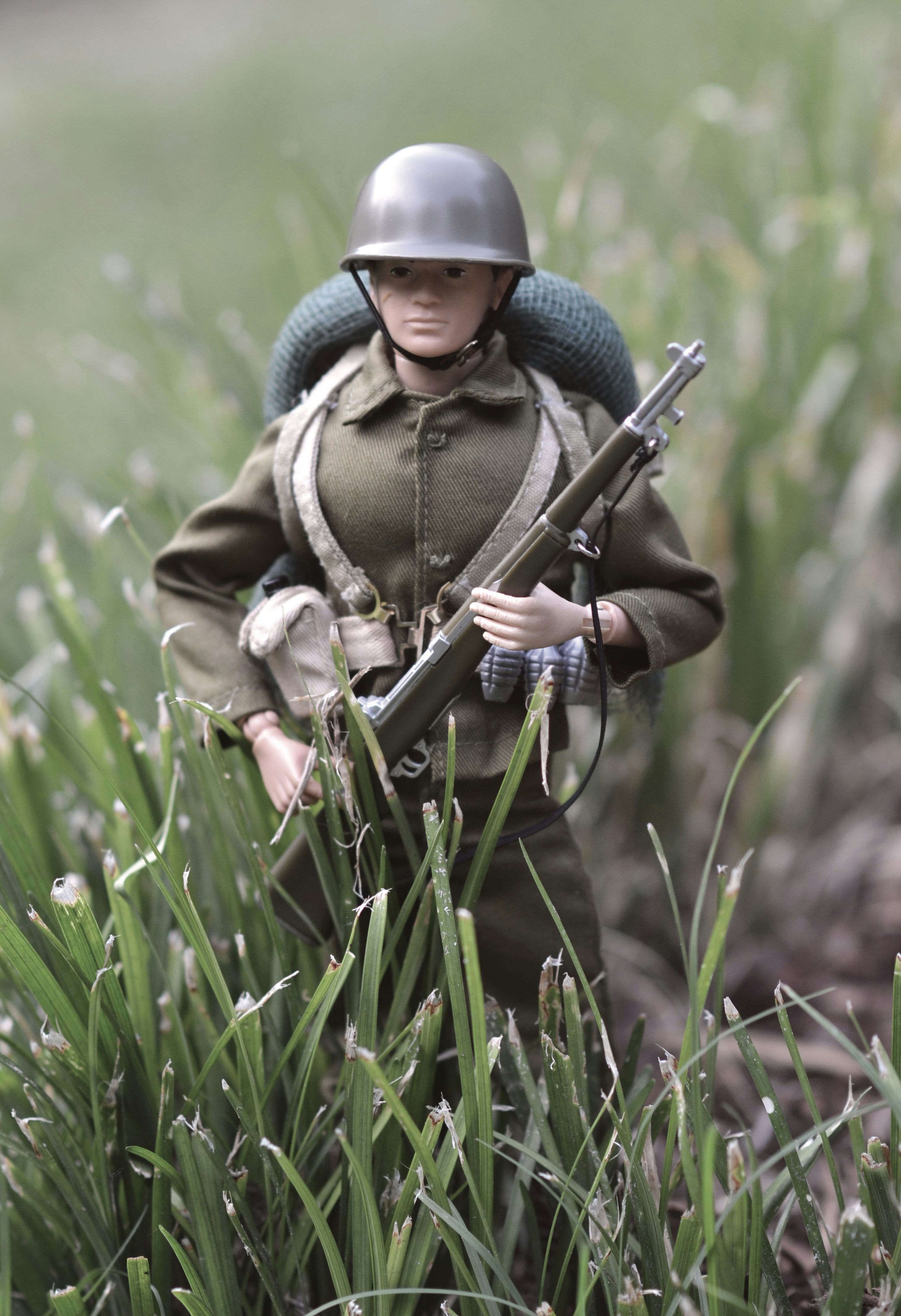 Standfast in the Weeds: A Plastic Soldier Guards the Field