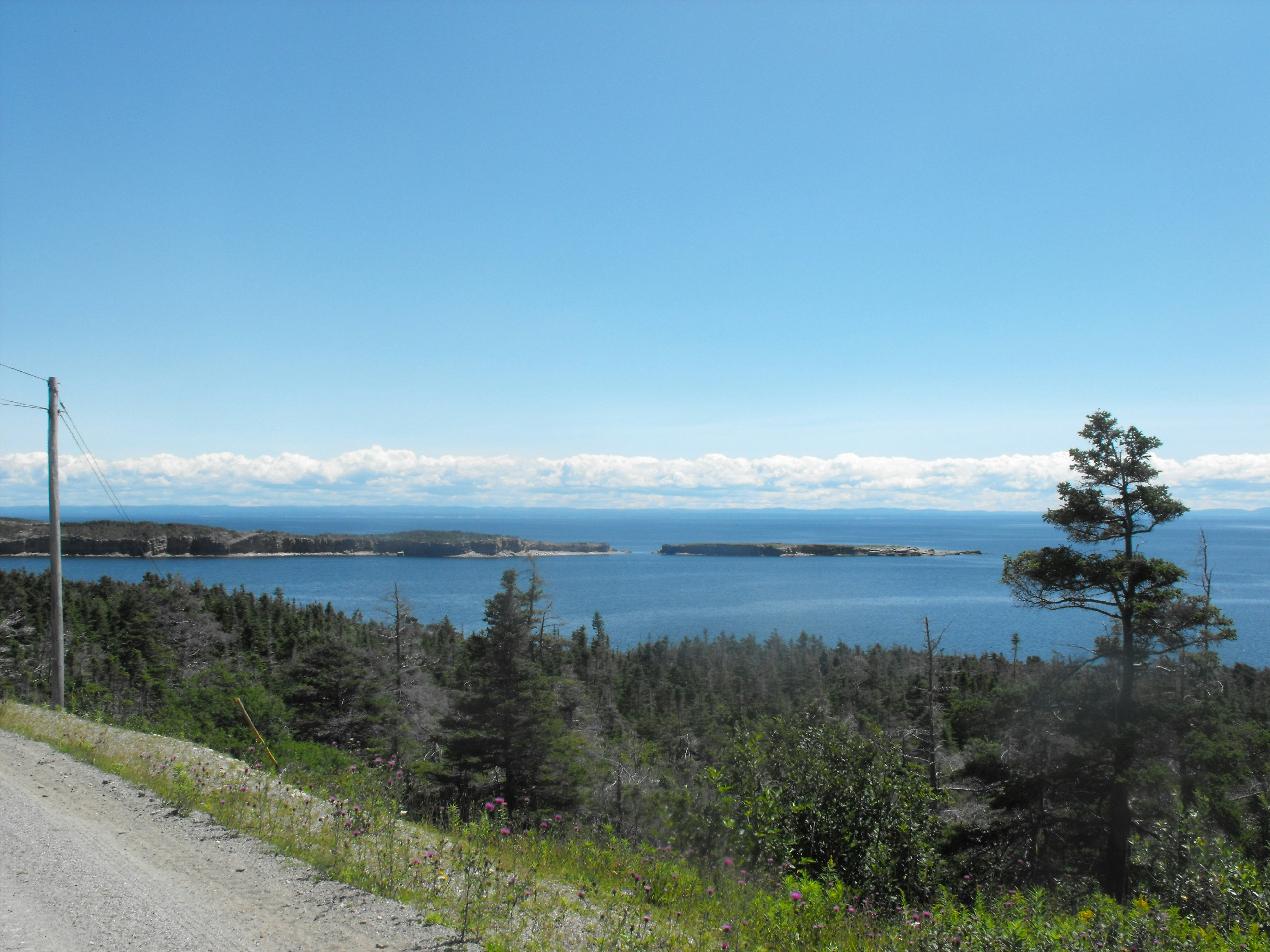 Coastal Horizon from a Winding Road