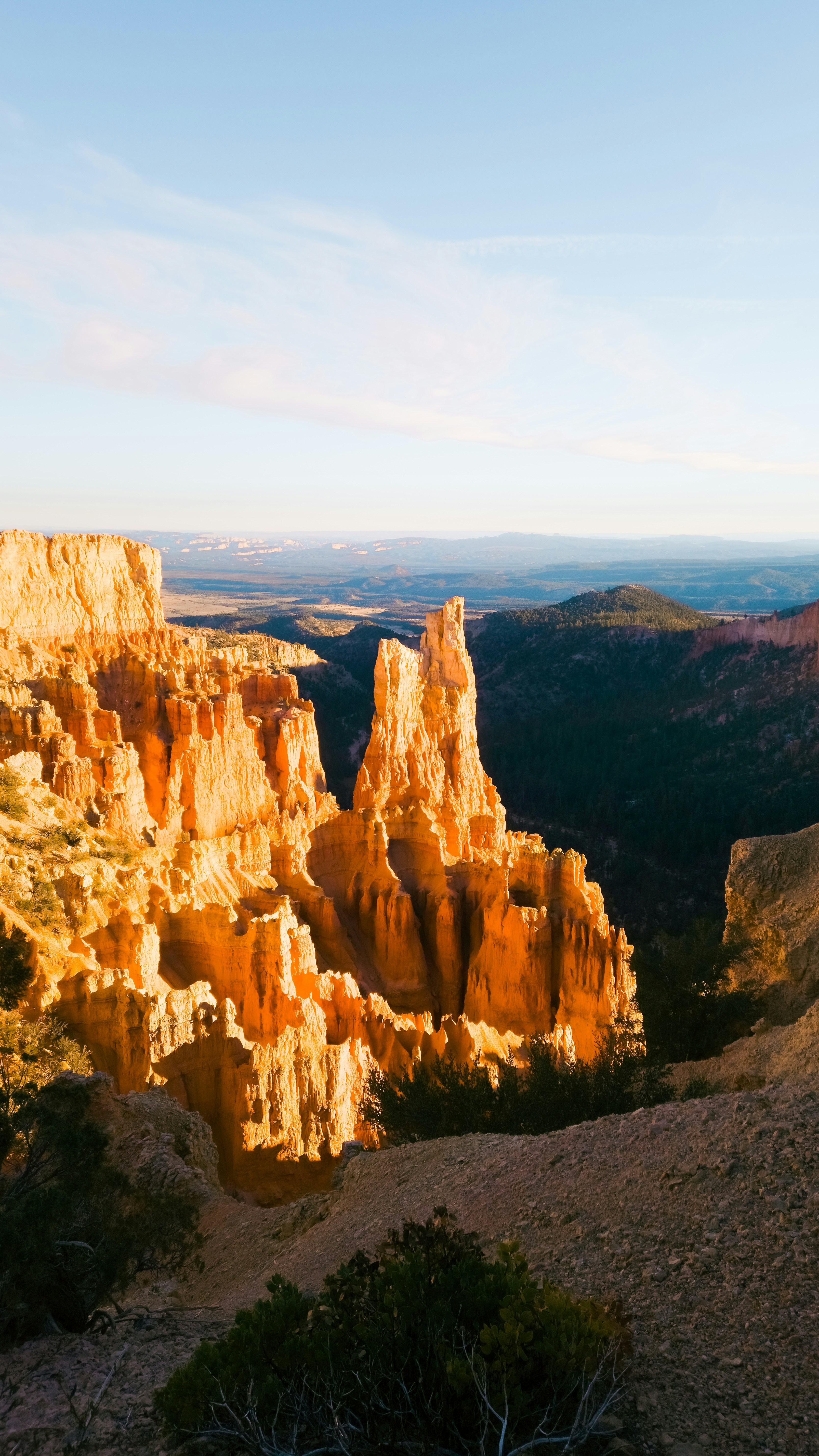 Ember Spires of the Red Canyon at Golden Hour
