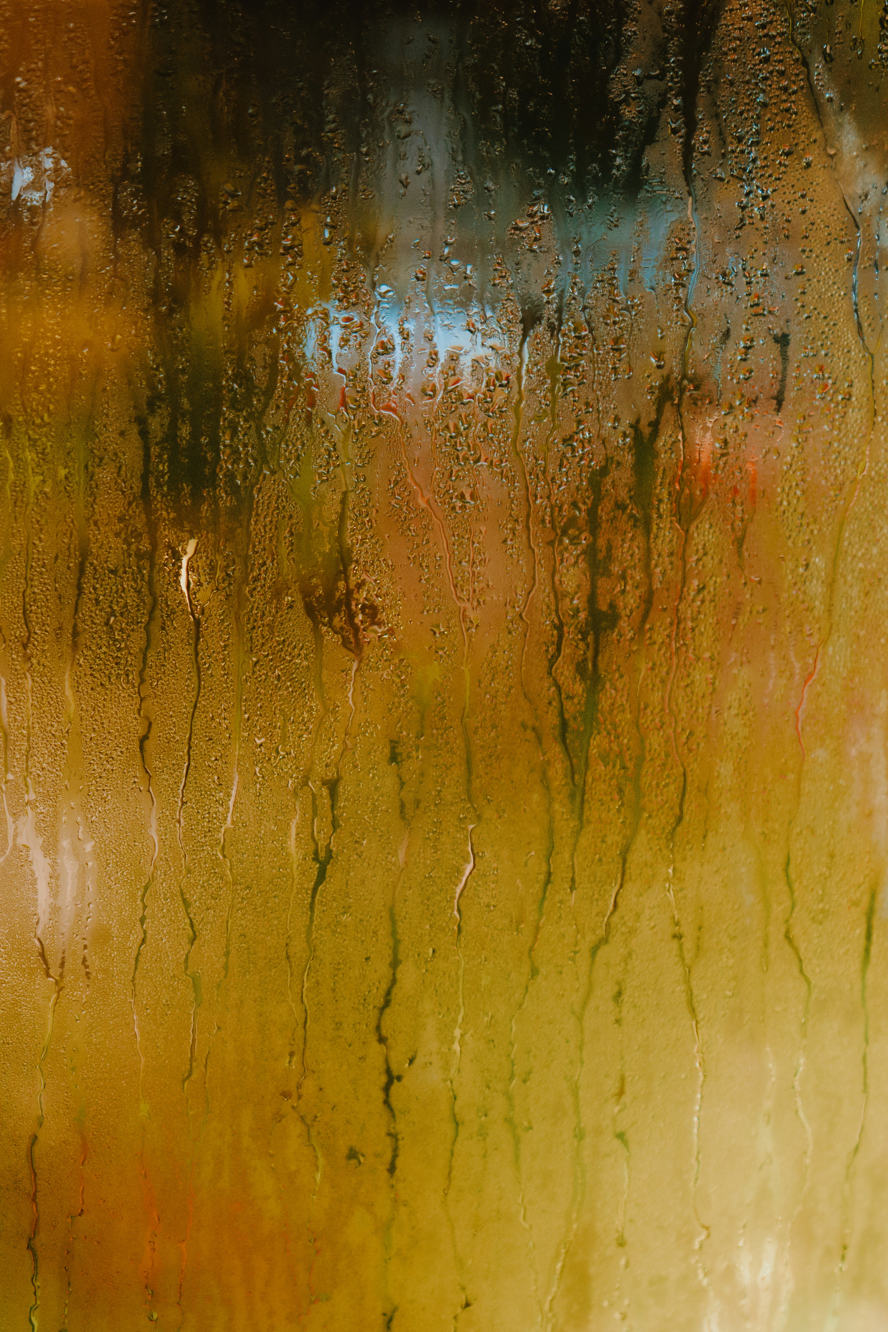 A close up of a window with rain drops photo – Free Abstract Image on ...