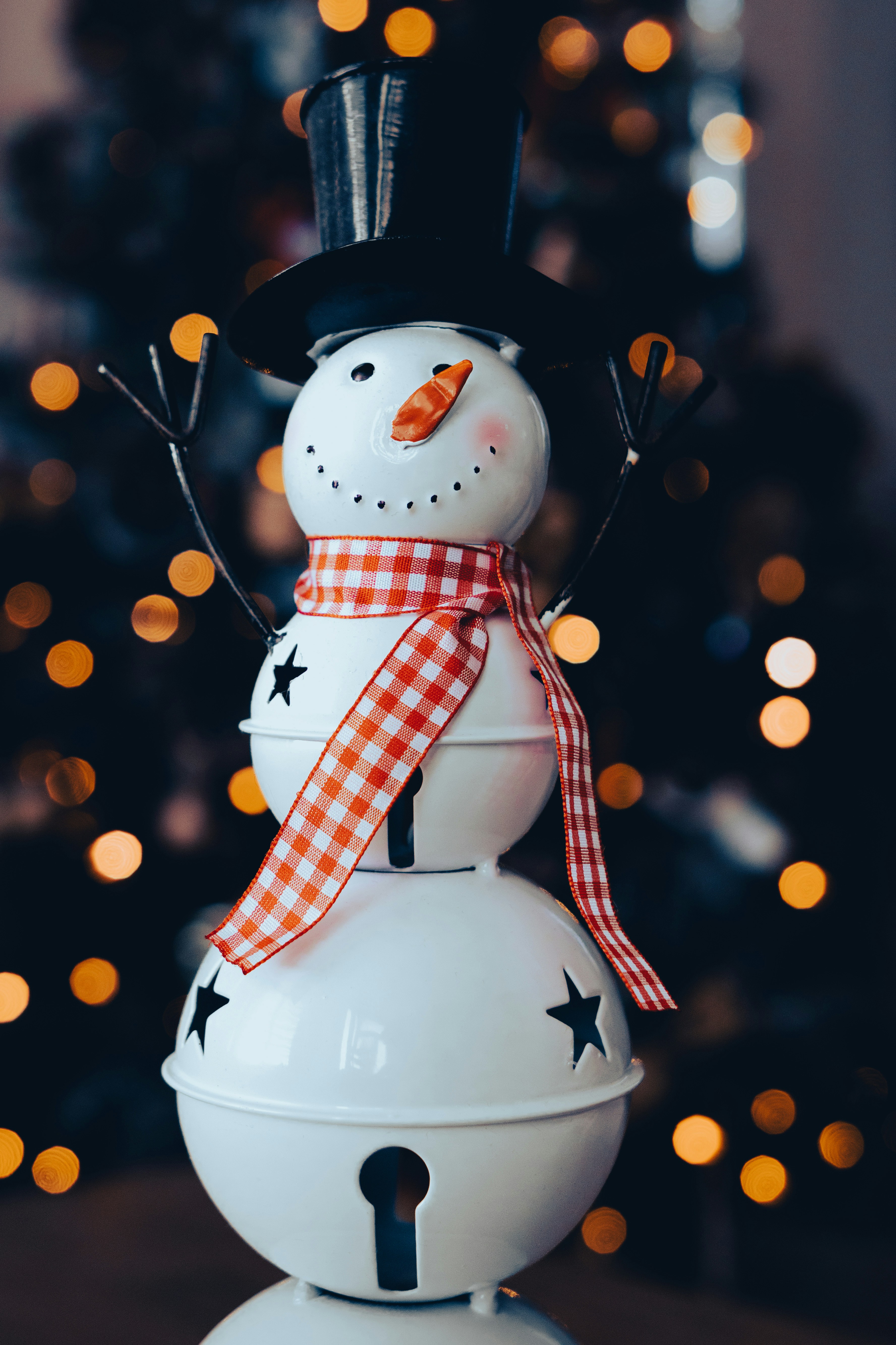 Snowman Centerstage under Velvet Holiday Glow