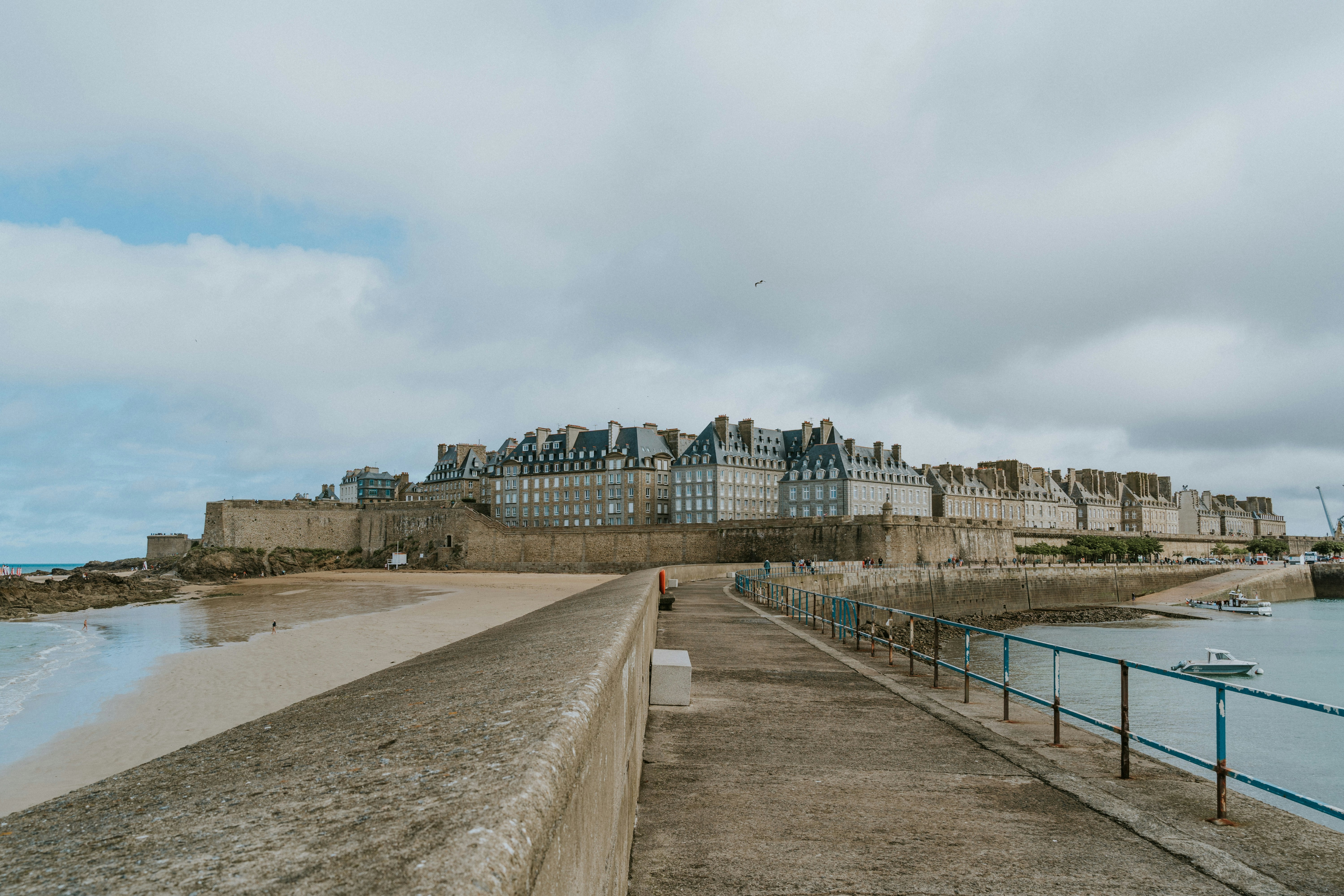 Fortress on the Pier: A Coastal Village’s Timeless Silhouette