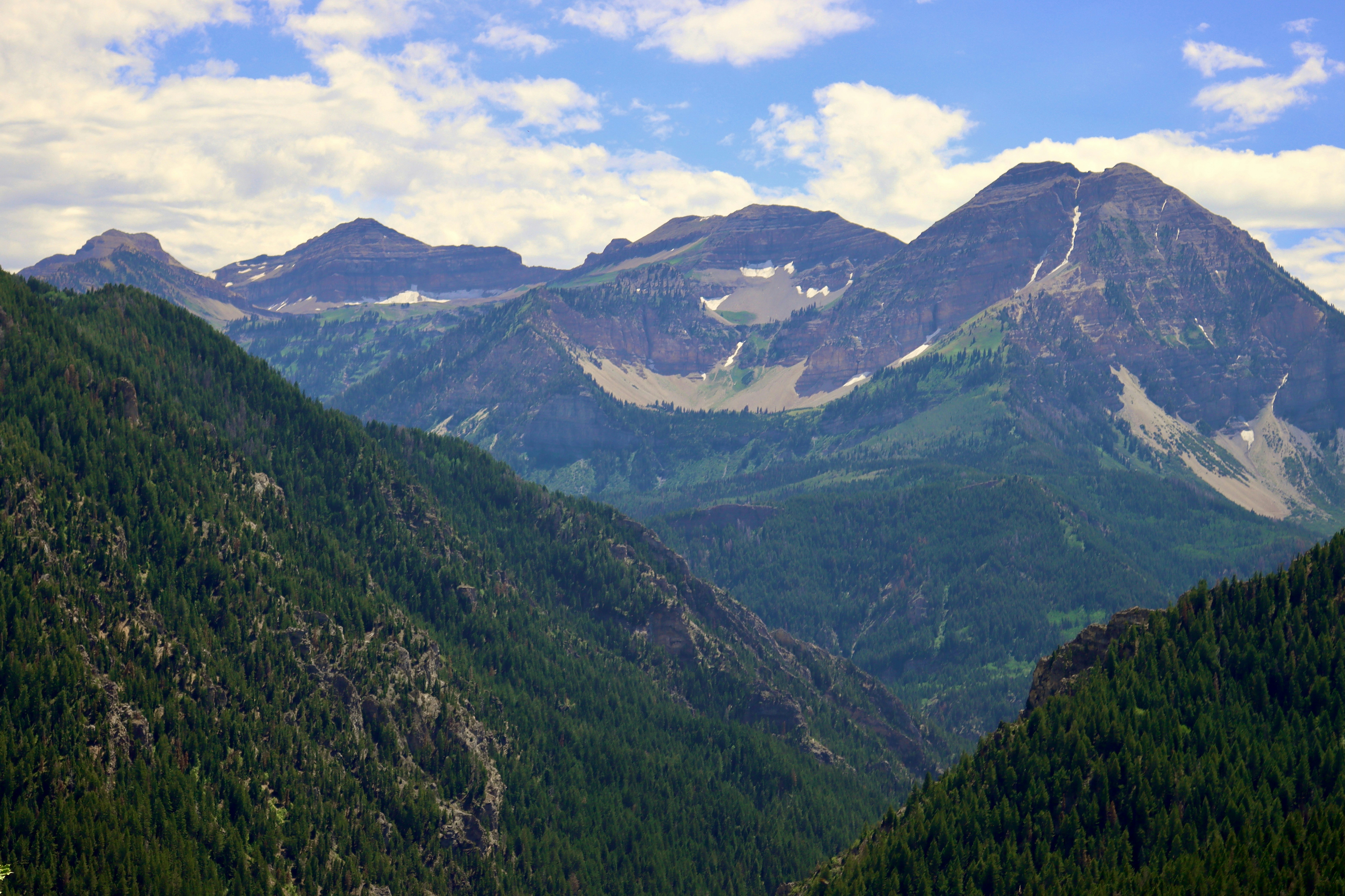 A view of a mountain range from a distance photo – Free Utah Image on ...