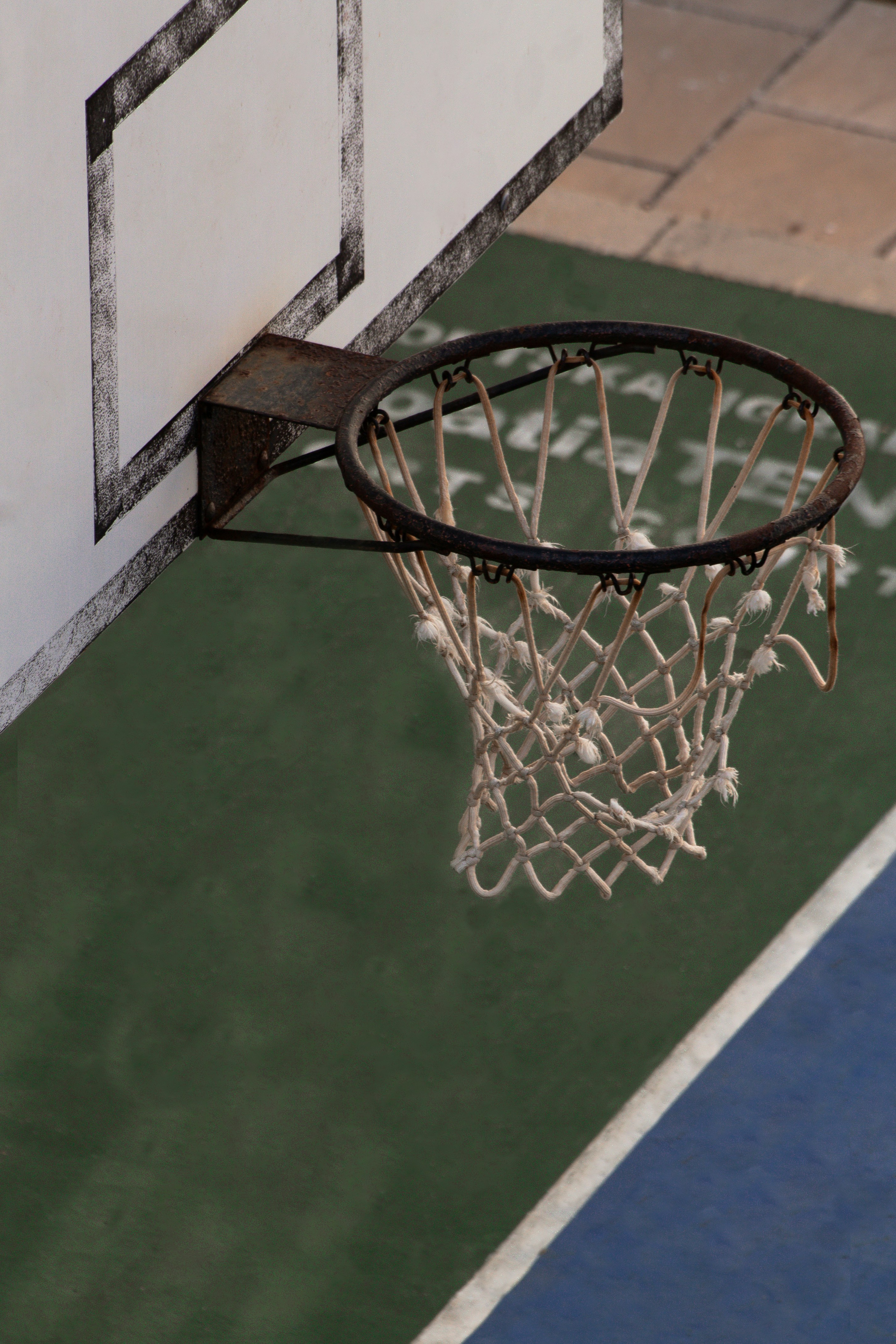 Rusted Hoop, Quiet Court: A Moment near the Net
