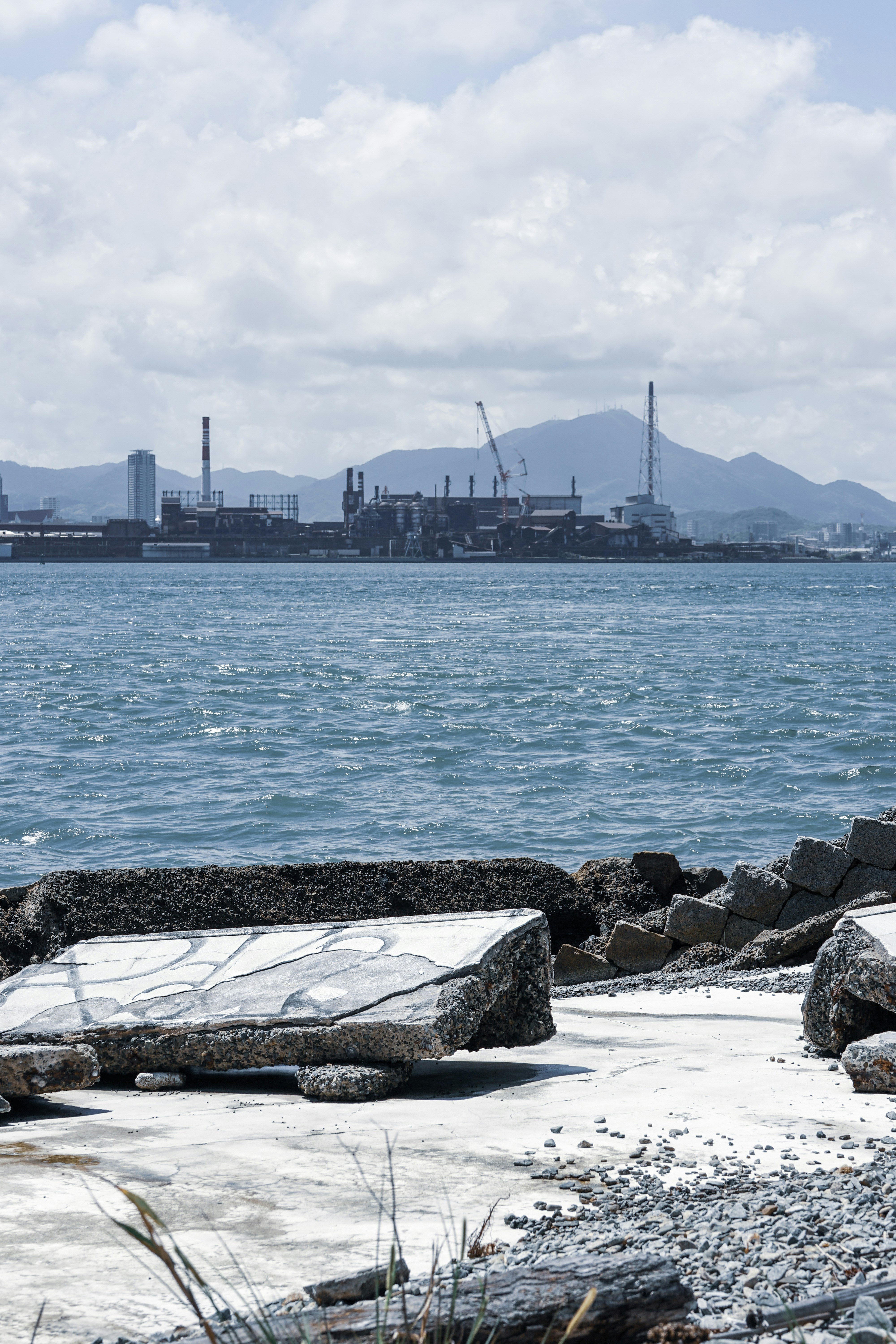 Industrial Reflections: A Coastal Contrast