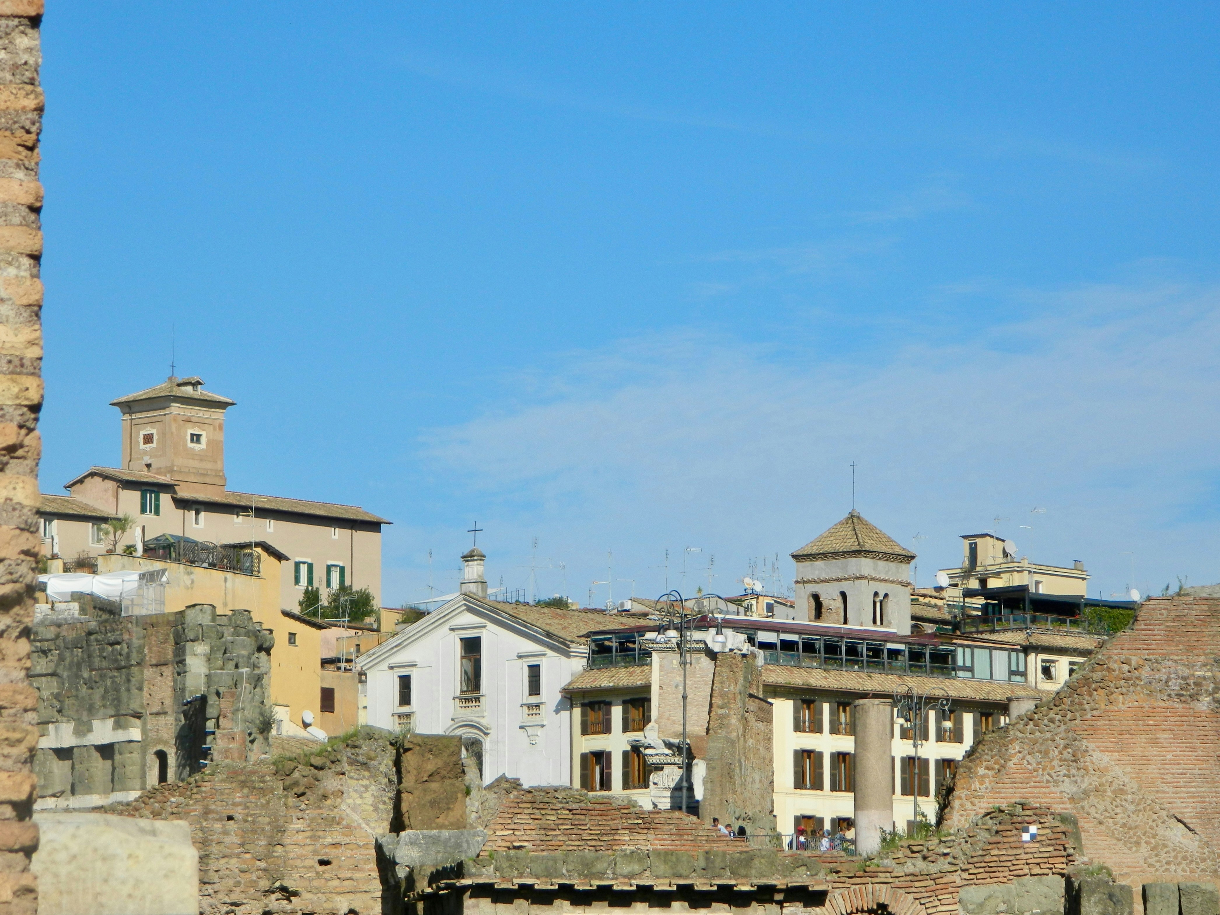 A view of some buildings and a clock tower photo – Free Rome Image on ...