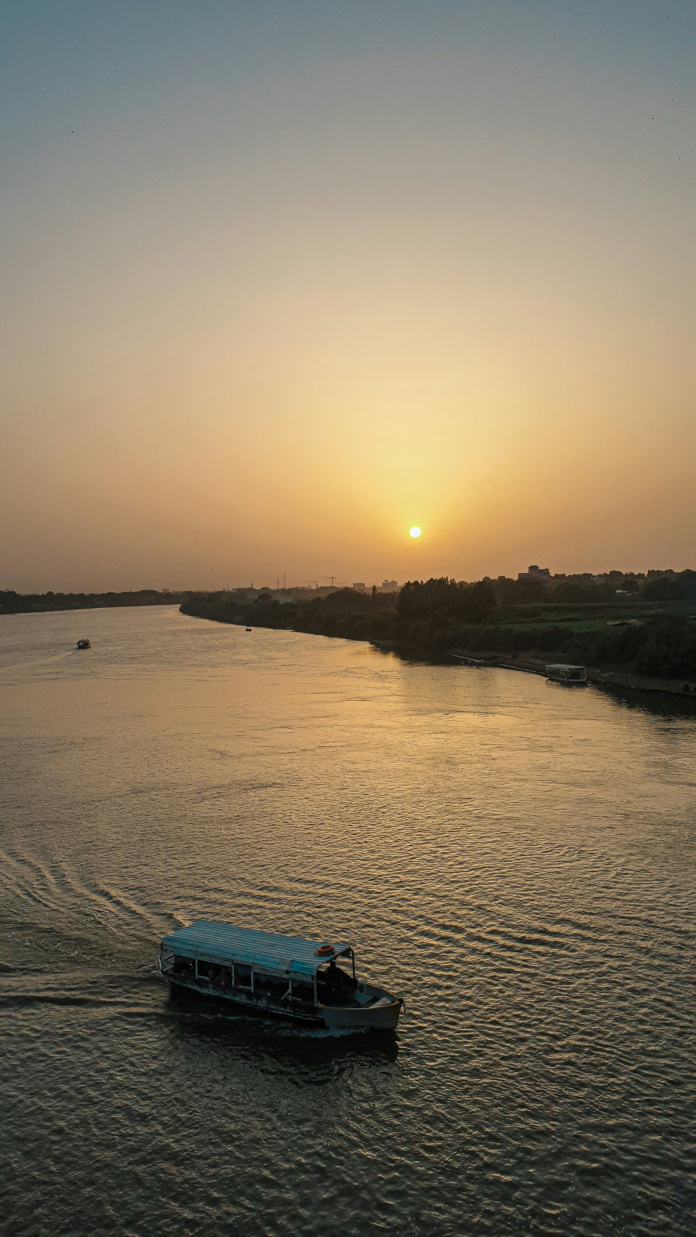 Serene Voyage at Sunset