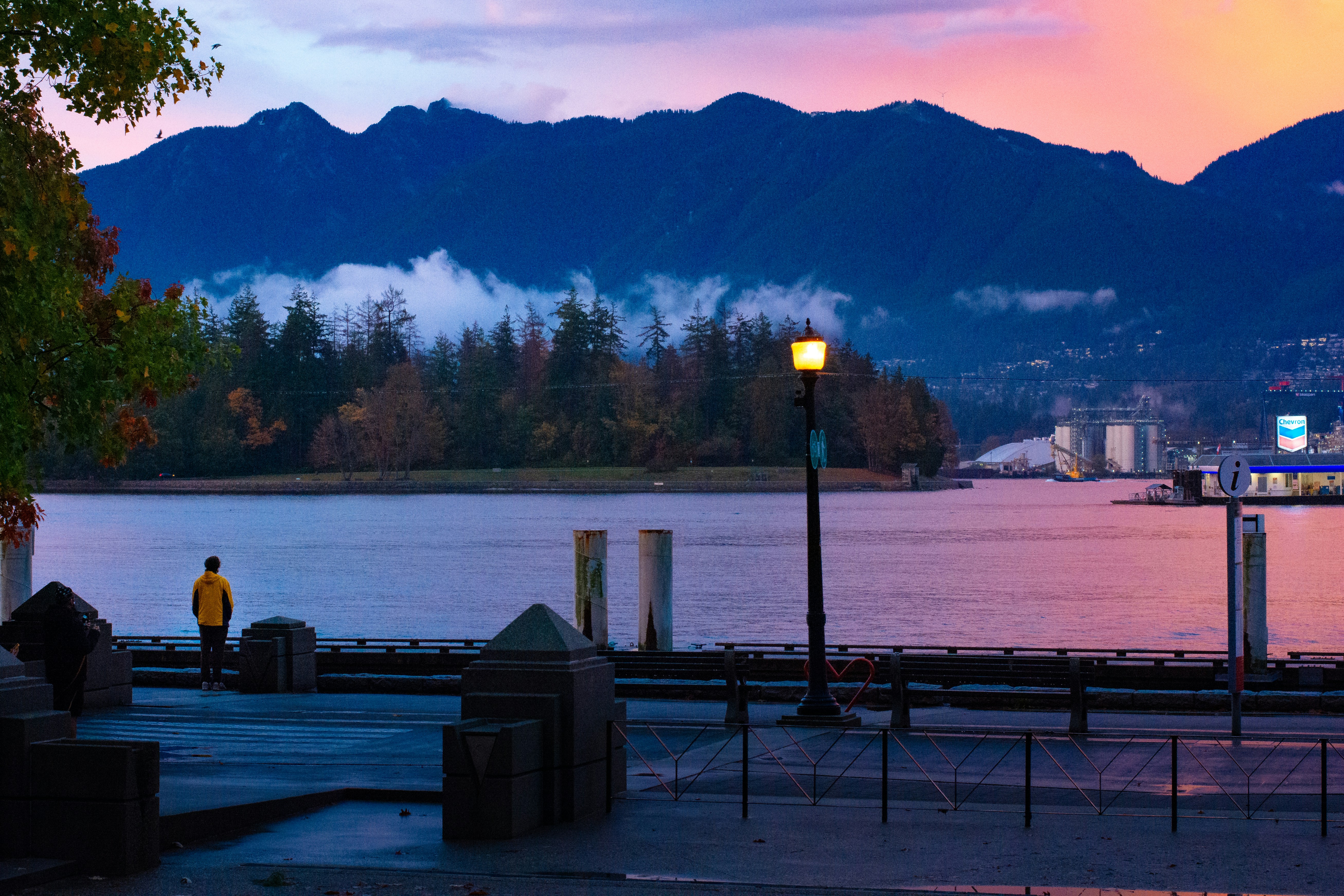 Twilight Promenade by the Lakefront