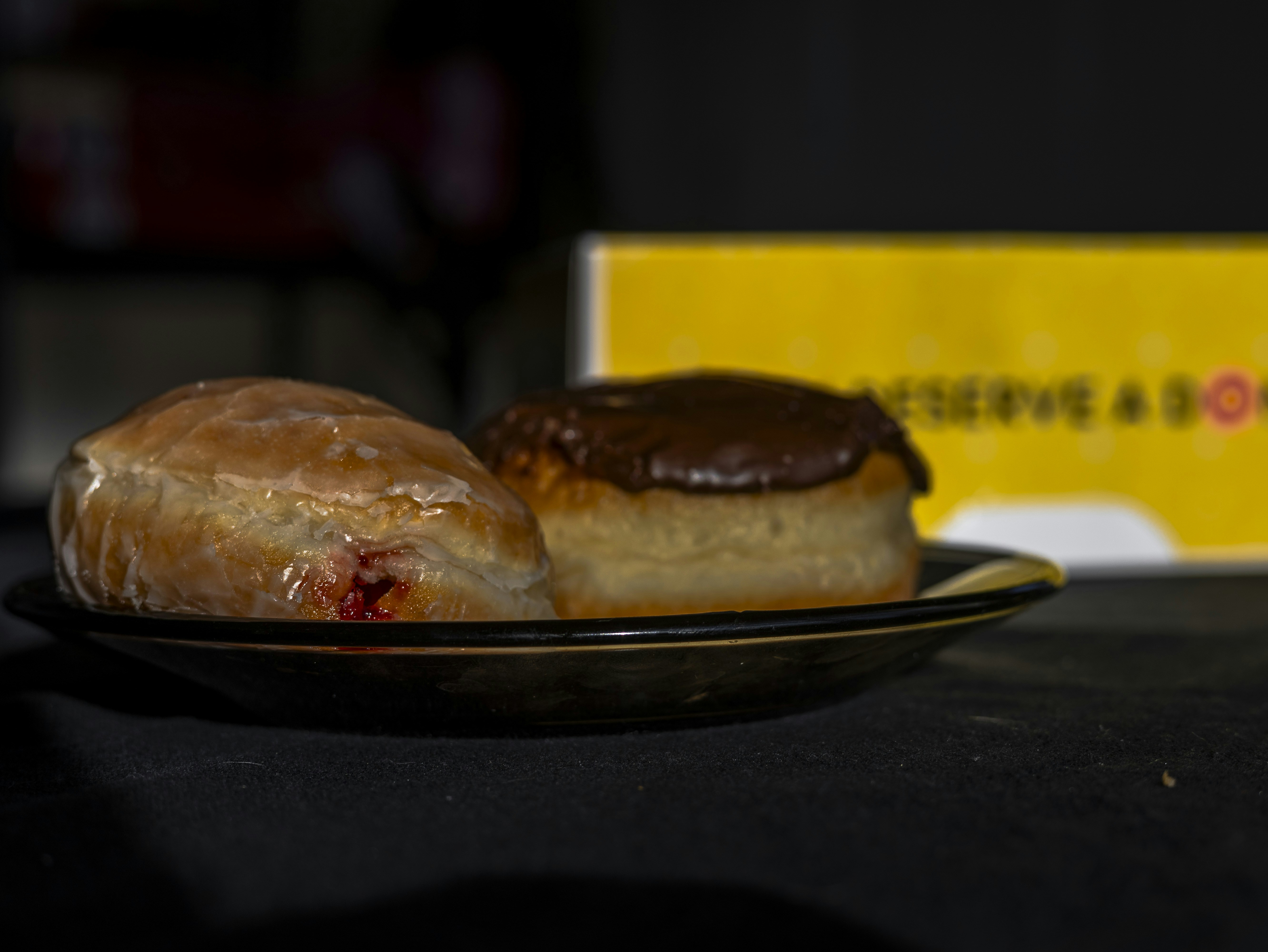 Sugared Sweets on a Shadowed Plate