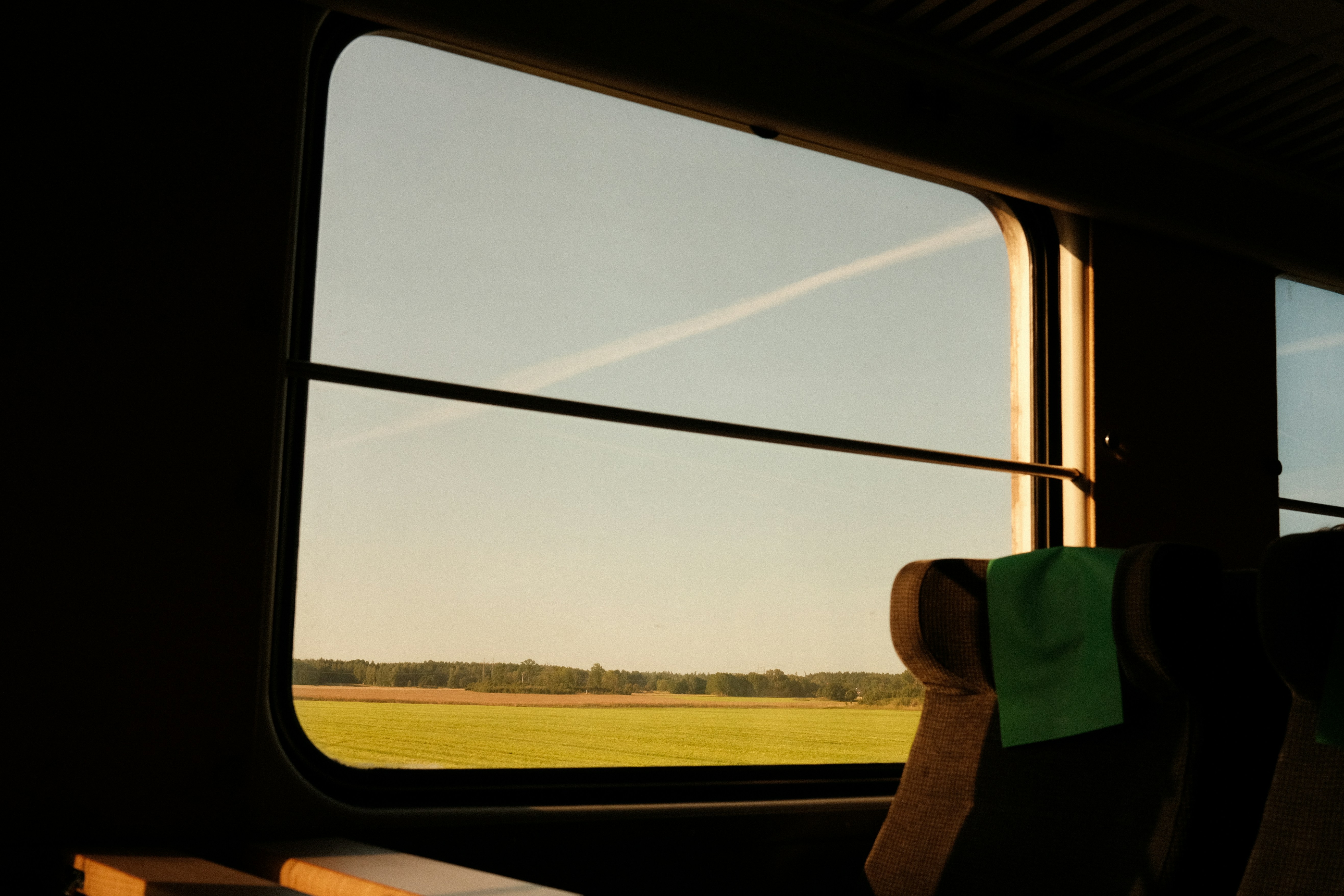 A view of a field from inside a train photo – Free Schweden Image on ...
