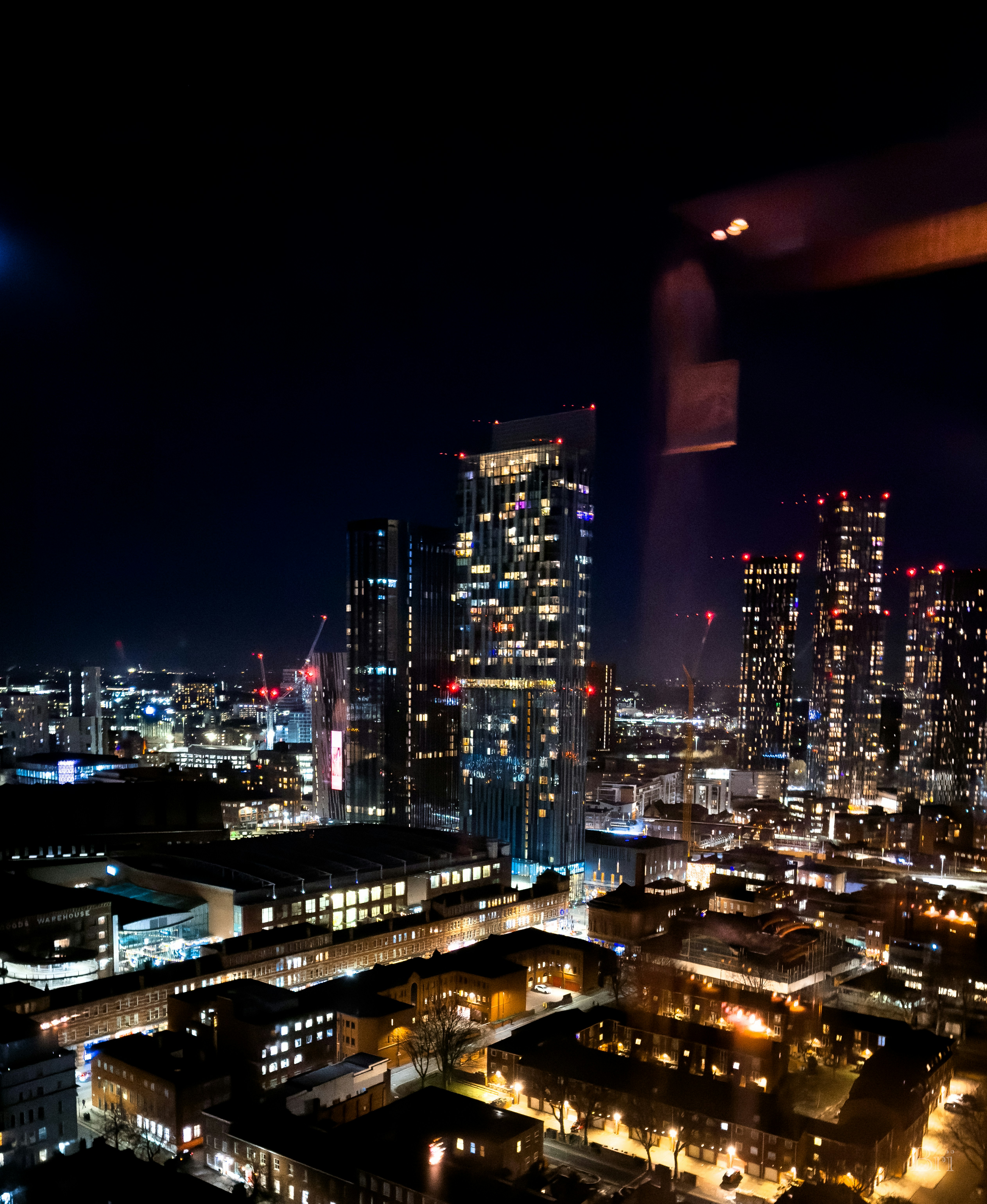 Night life at Manchester.