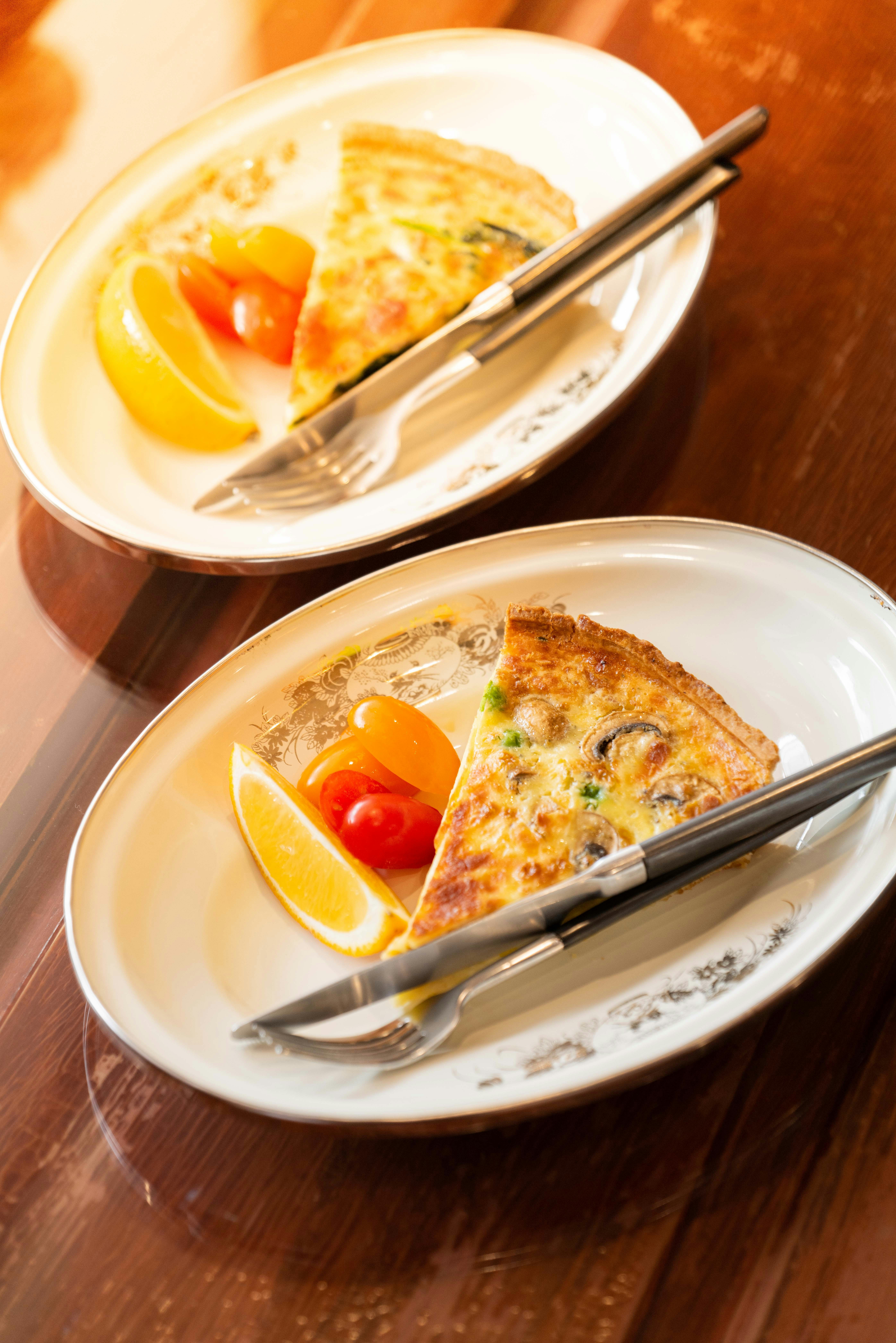 Two Plates, One Citrus-Willed Slice: A Casual Pie Break