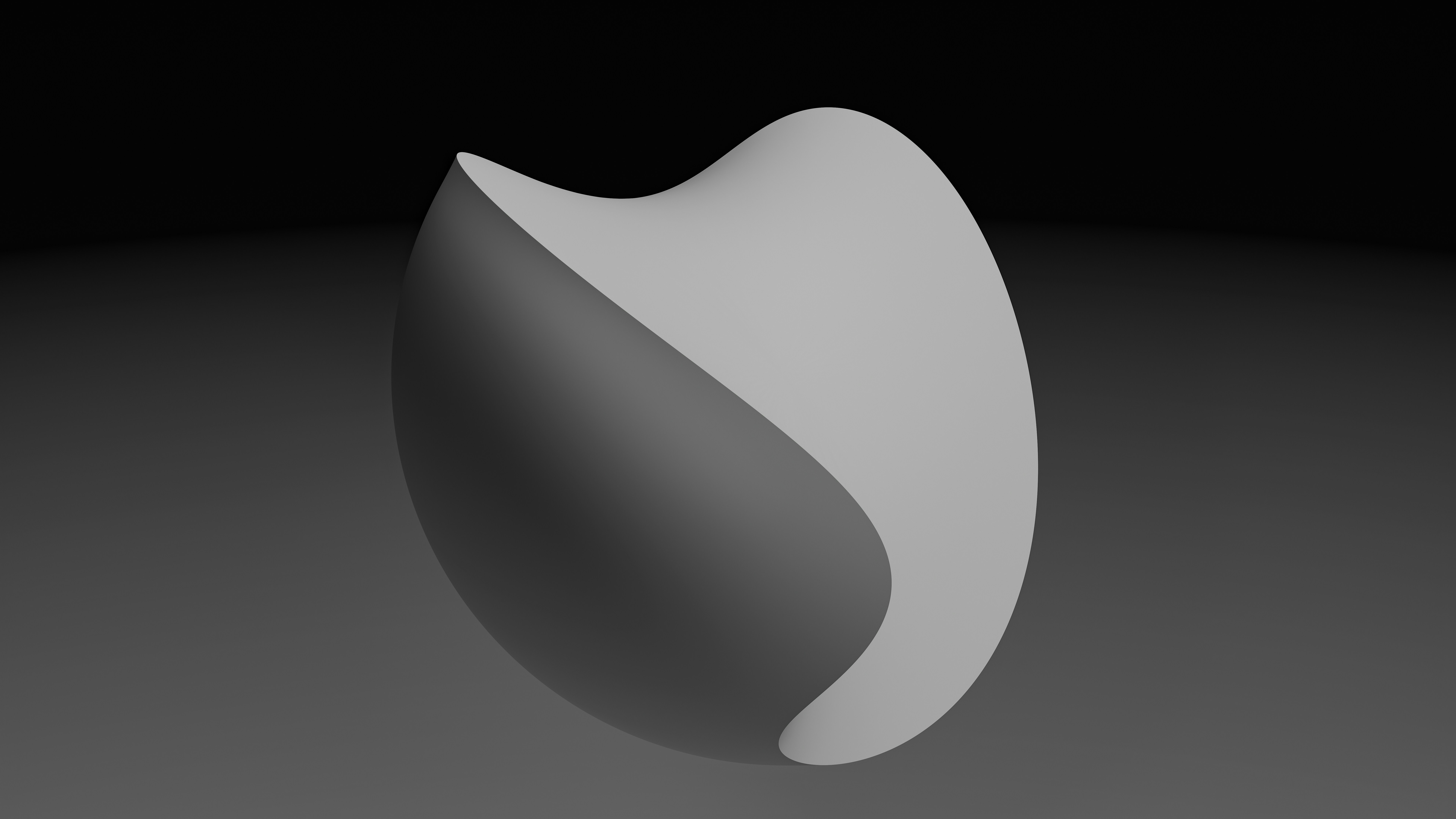 A black and white photo of an apple logo photo – Free Geometry Image on ...