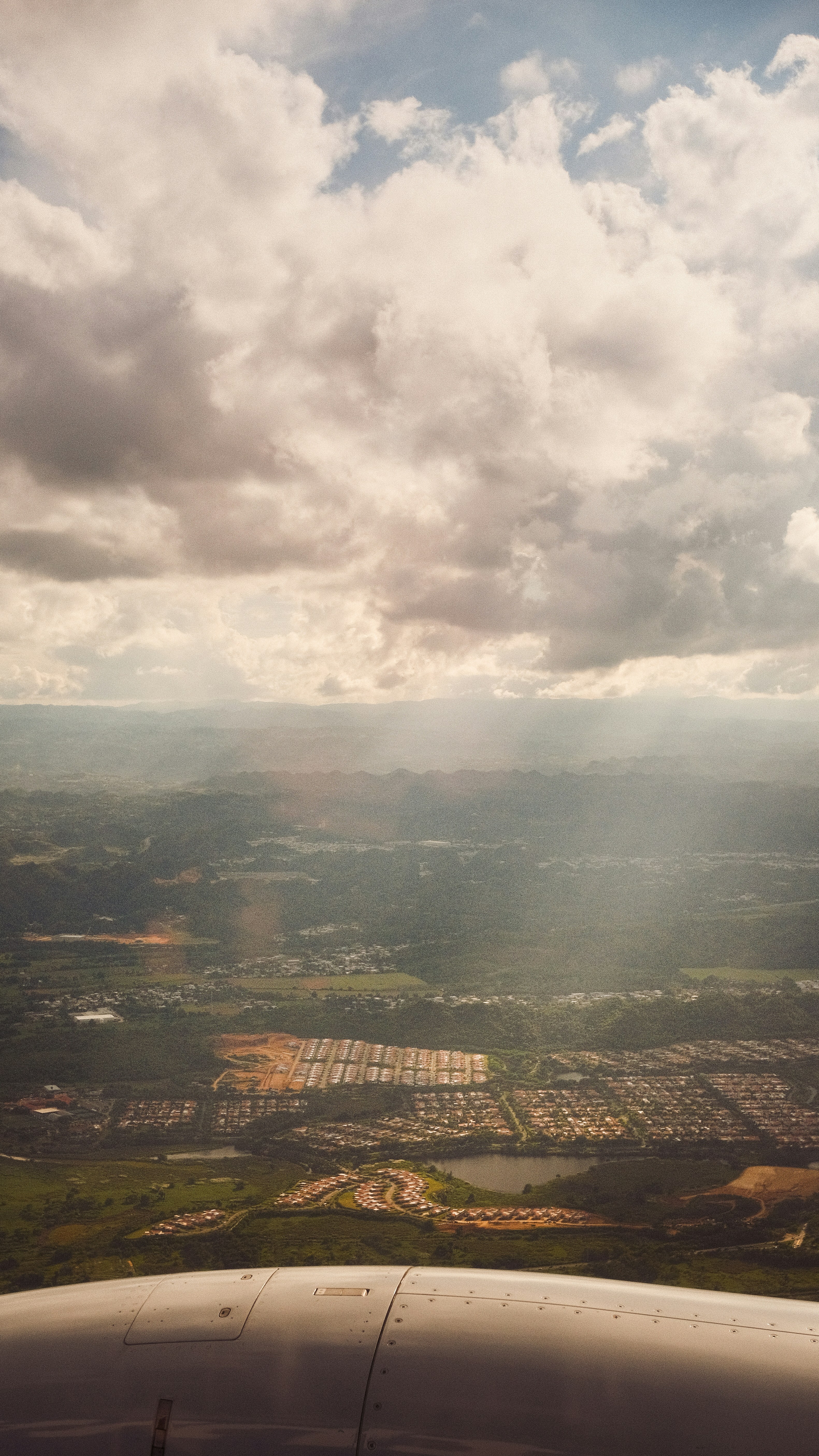 A view of the sky from a plane window photo – Free Puerto rico Image on ...